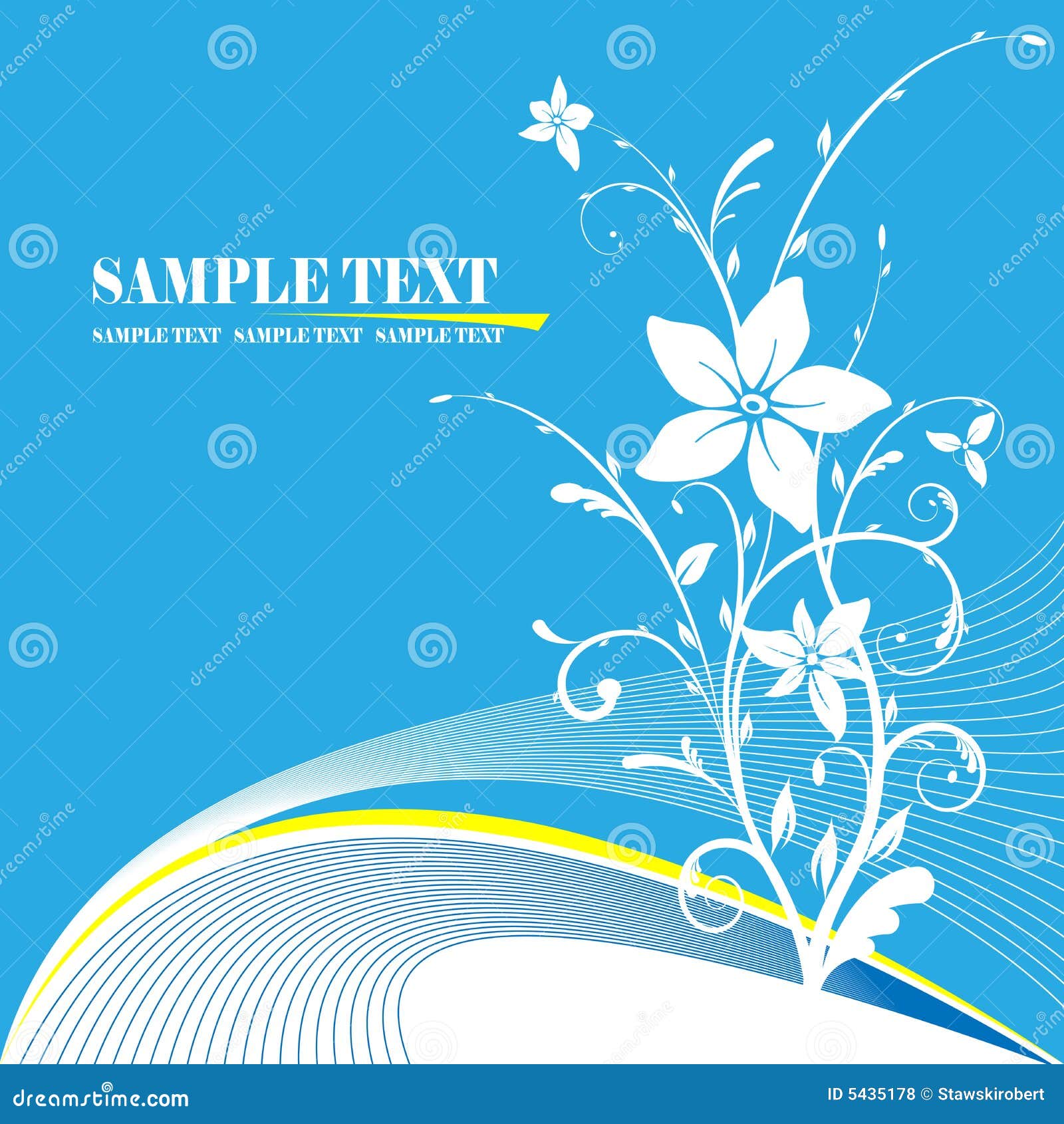 Bandera azul ilustración del vector. Ilustración de creativo - 5435178