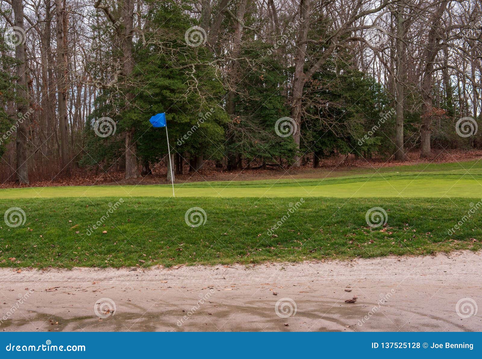 Bandera Azul, Pin Y Putting Green Foto de archivo - Imagen de putt ...