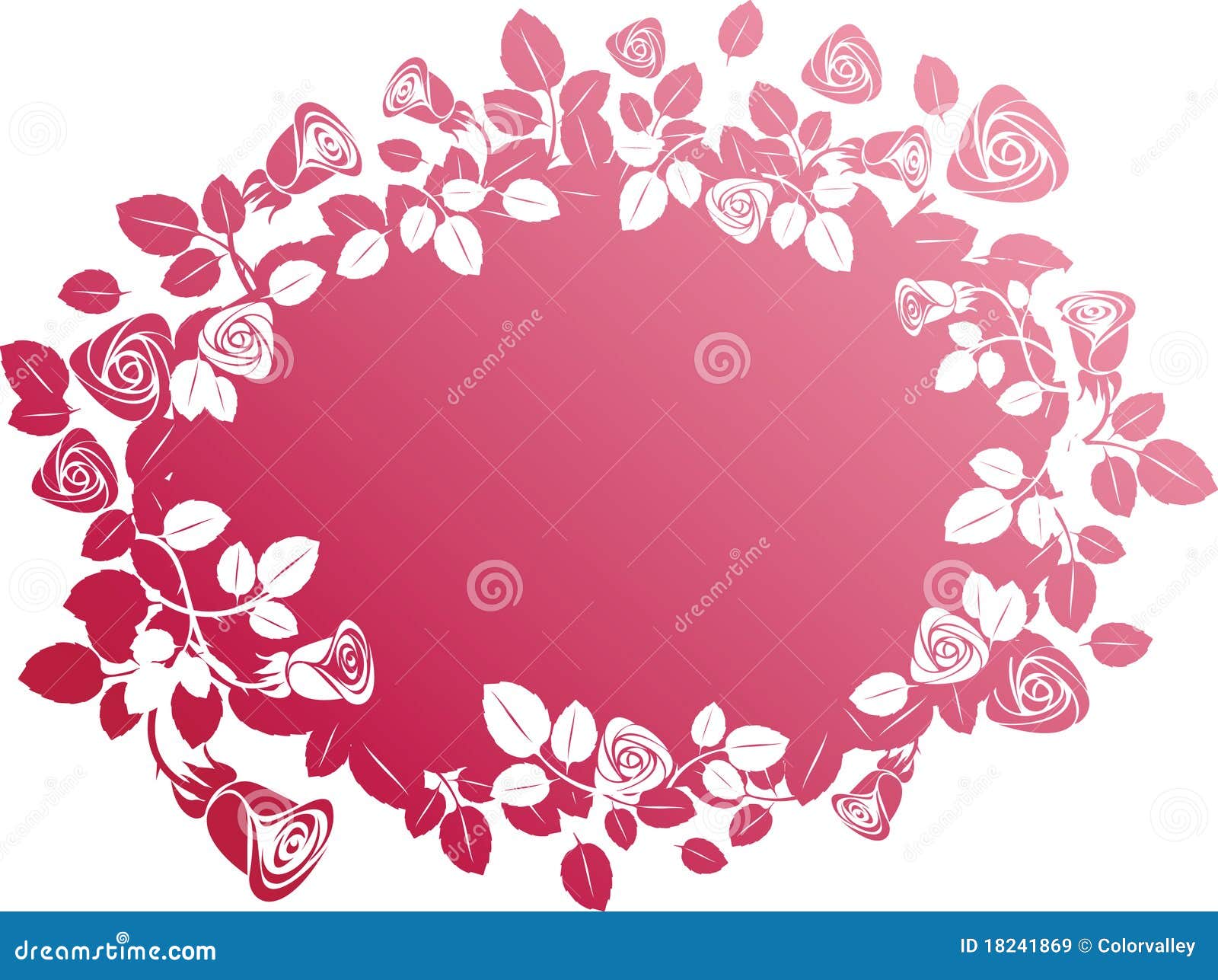 Bandera Color De Rosa Del Vector Ilustración del Vector - Ilustración ...