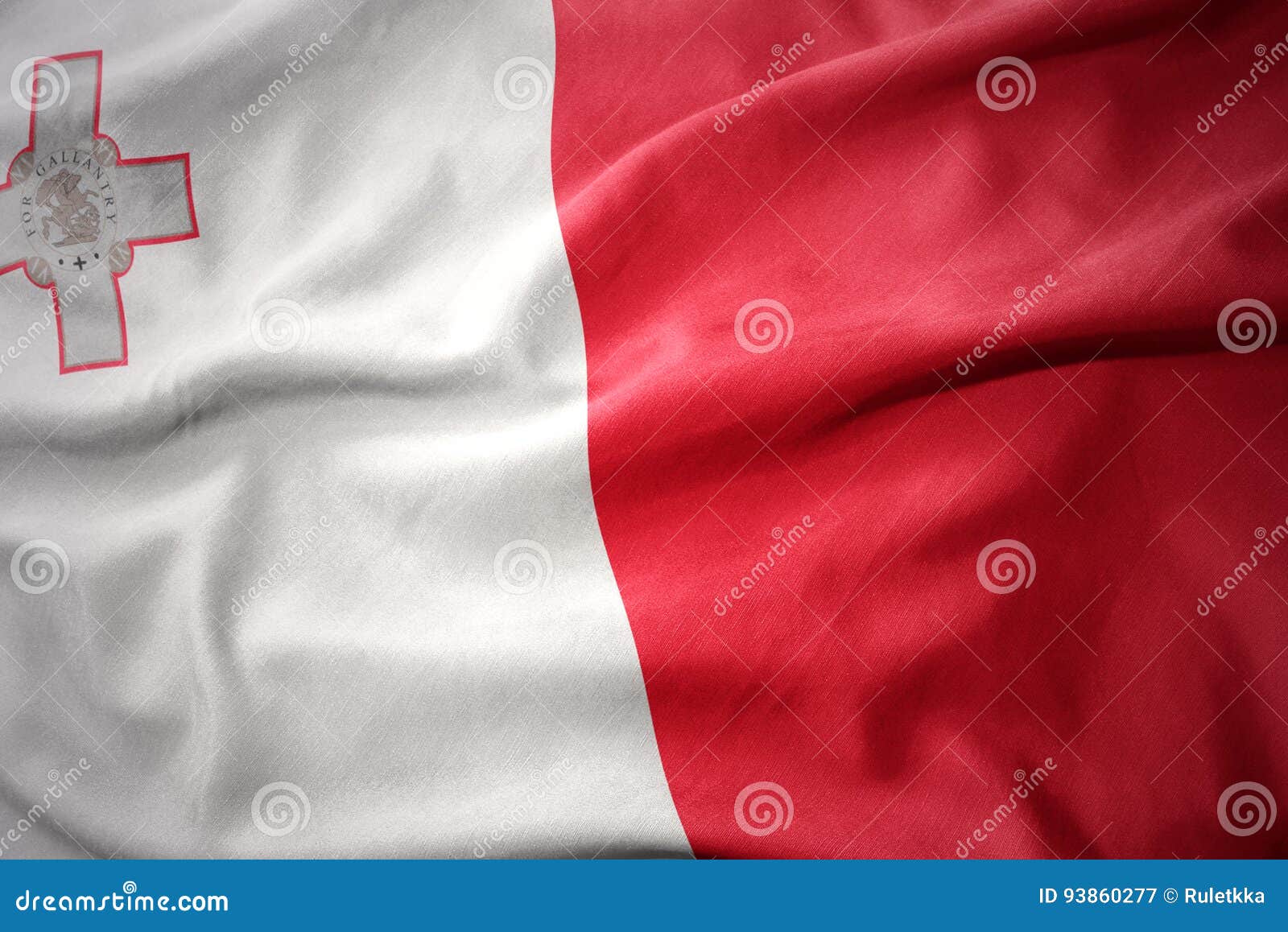 Bandera Colorida Que Agita De Malta Imagen de archivo - Imagen de macro ...