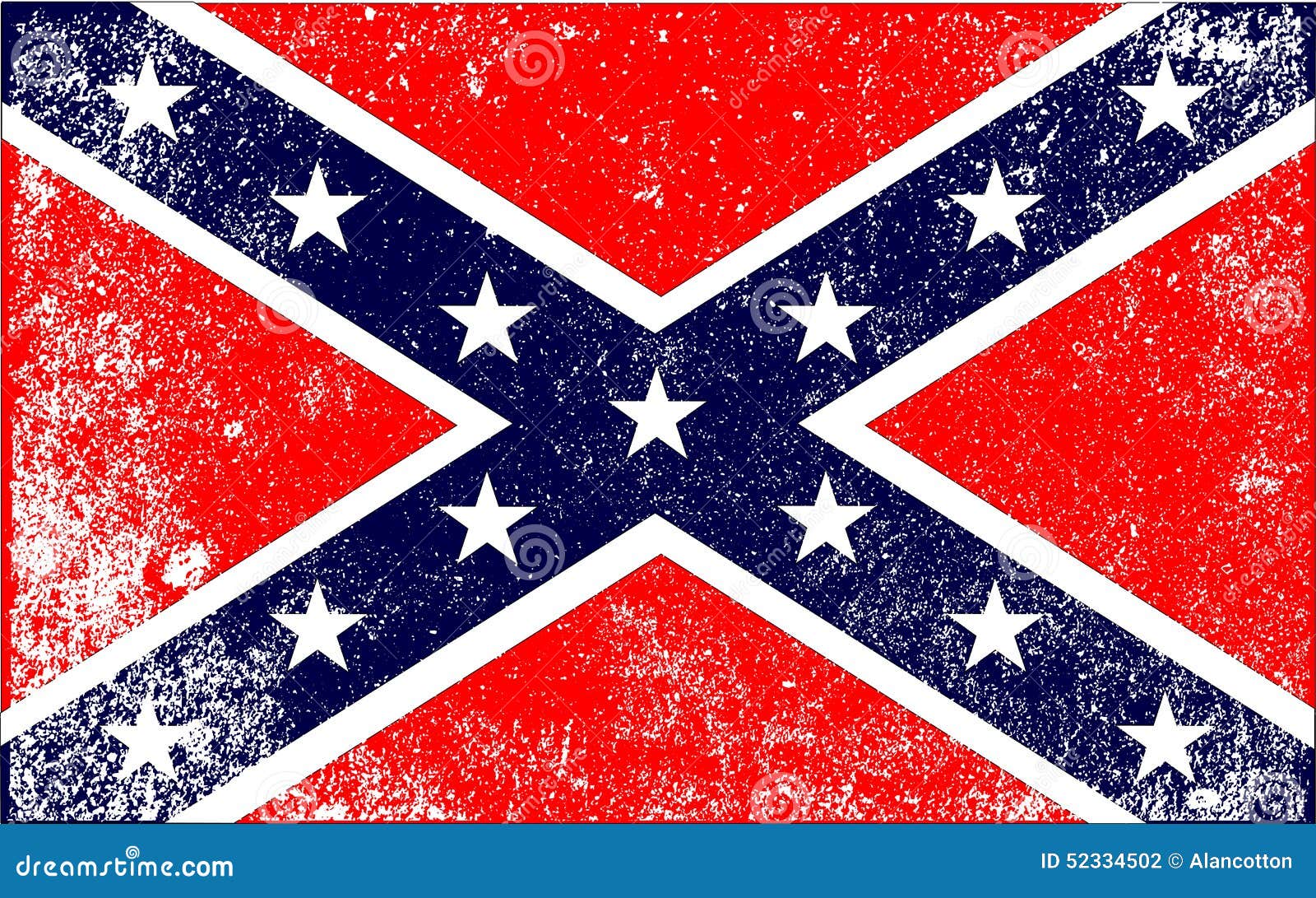 Bandera Confederada De La Guerra Civil Stock de ilustración ...