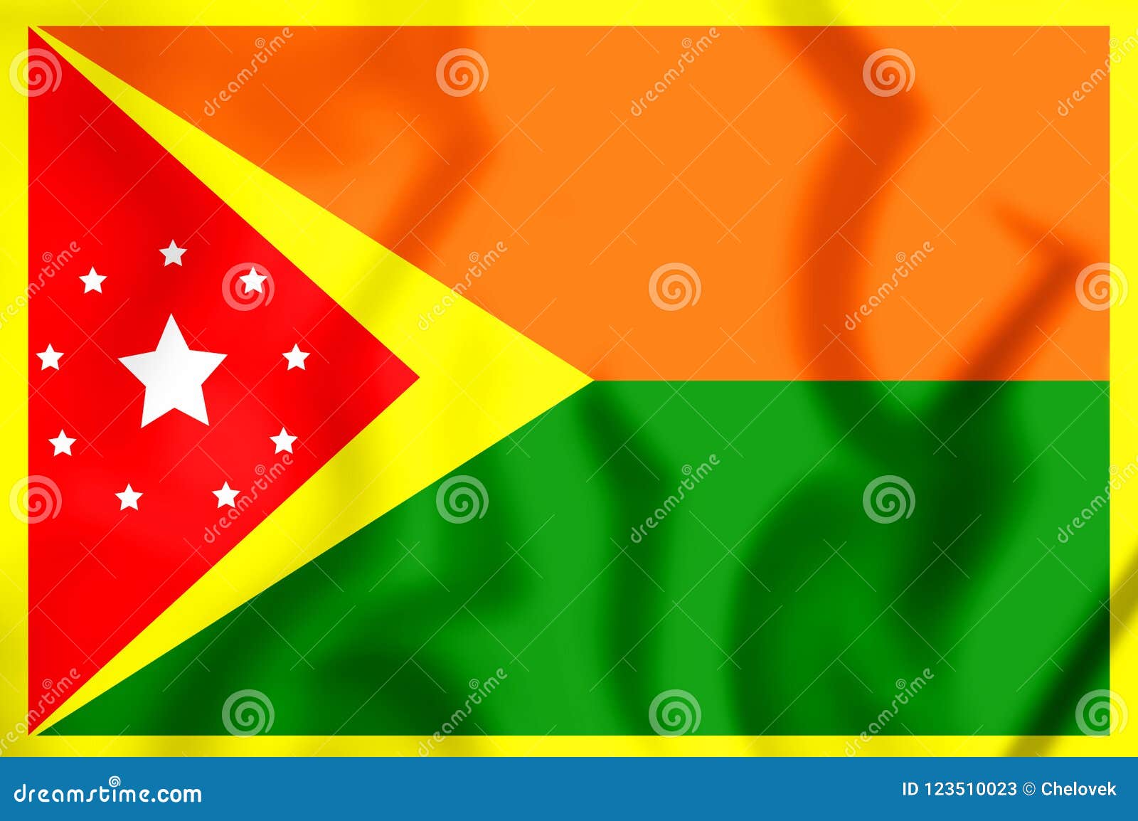 Bandera 3D De Rincon, Puerto Rico Stock de ilustración - Ilustración de ...