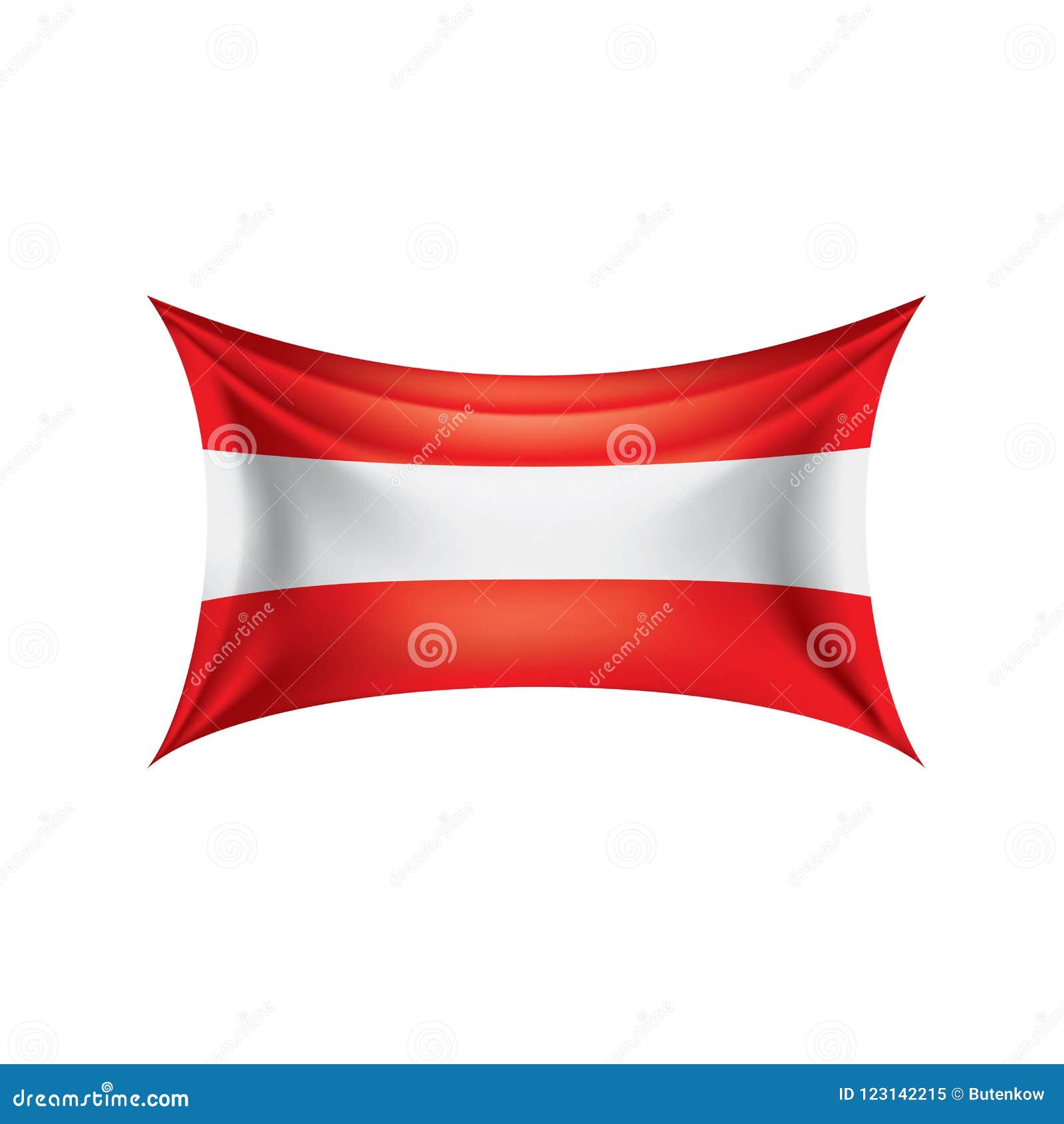 Bandera De Austria, Ejemplo Del Vector Ilustración del Vector ...