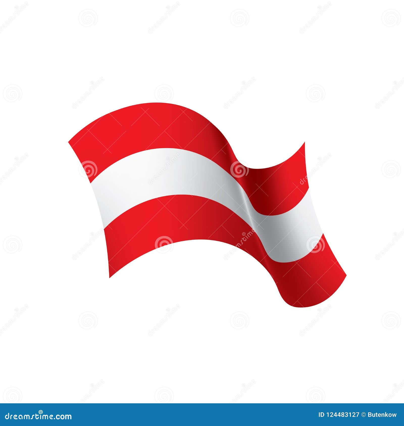 Bandera De Austria, Ejemplo Del Vector Ilustración del Vector ...