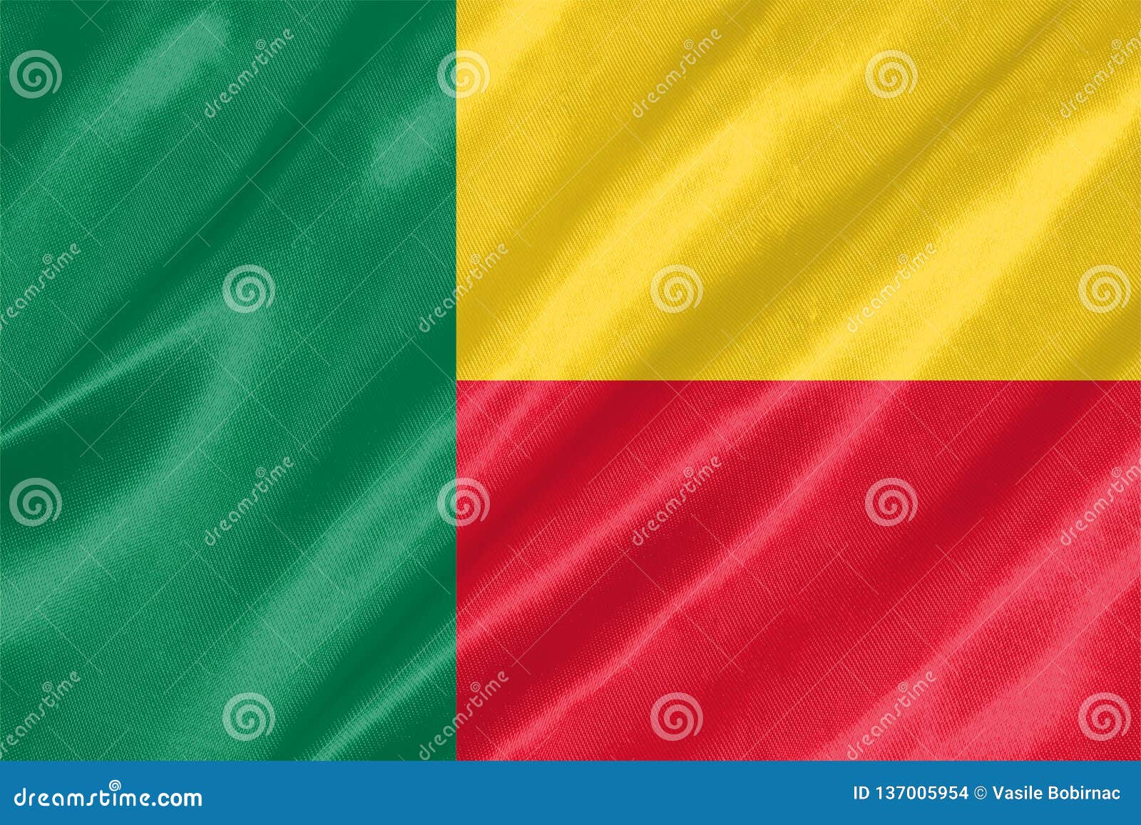 Bandera de Benin stock de ilustración. Ilustración de naturalism ...