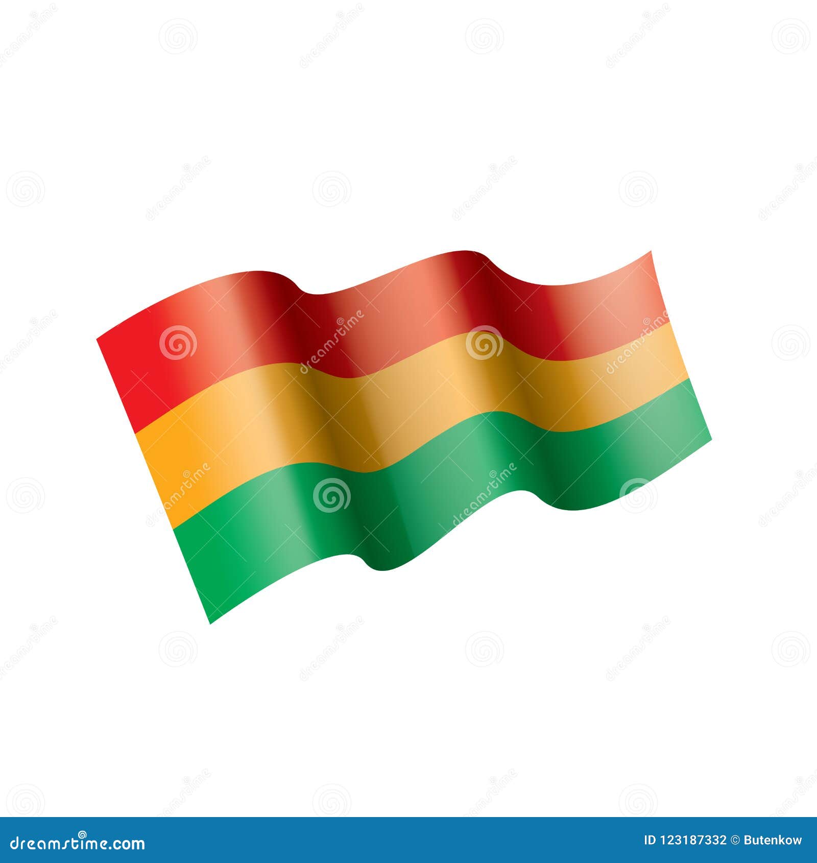 Bandera De Bolivia, Ejemplo Del Vector Ilustración del Vector ...