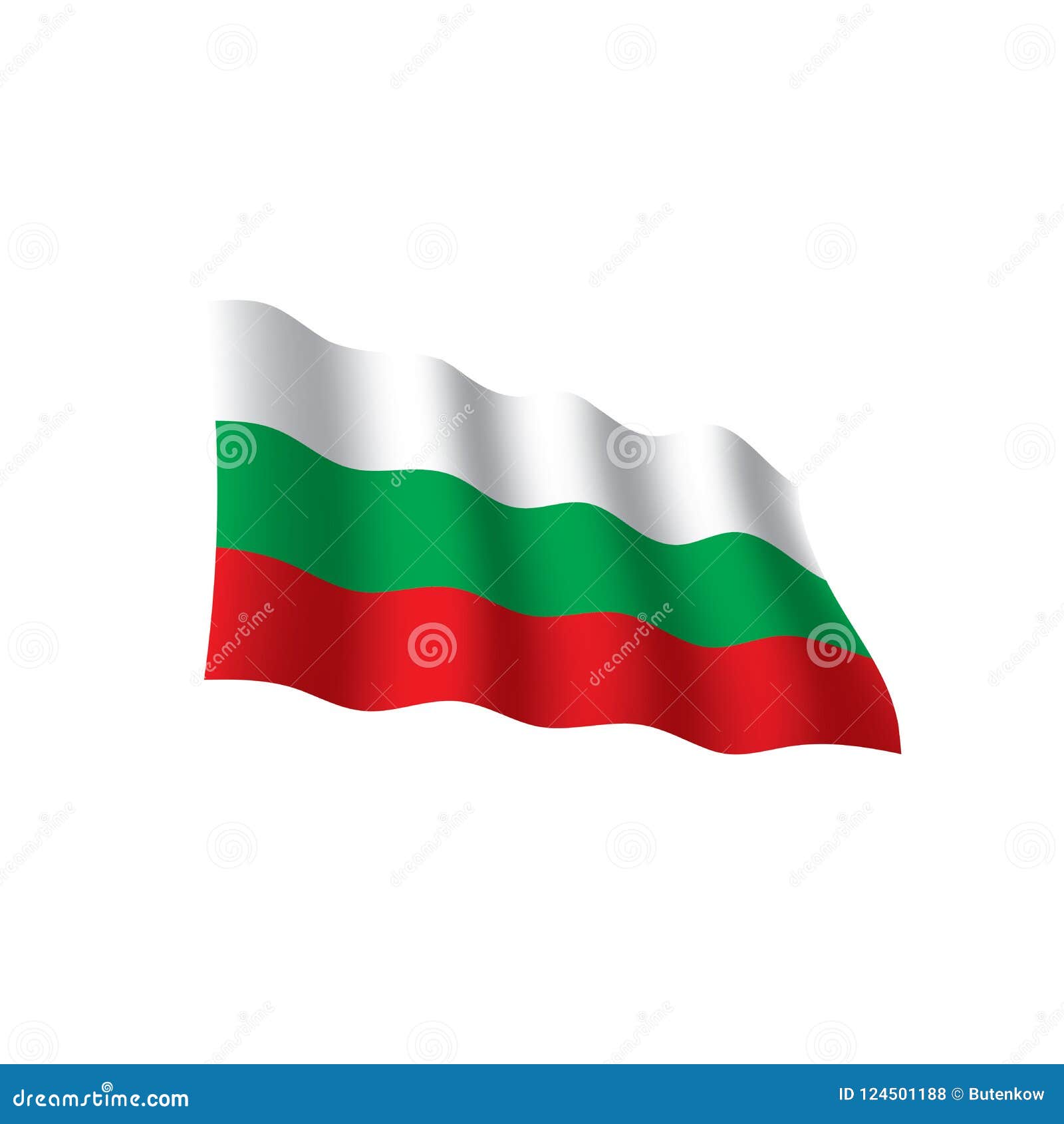 Bandera De Bulgaria, Ejemplo Del Vector Ilustración del Vector ...