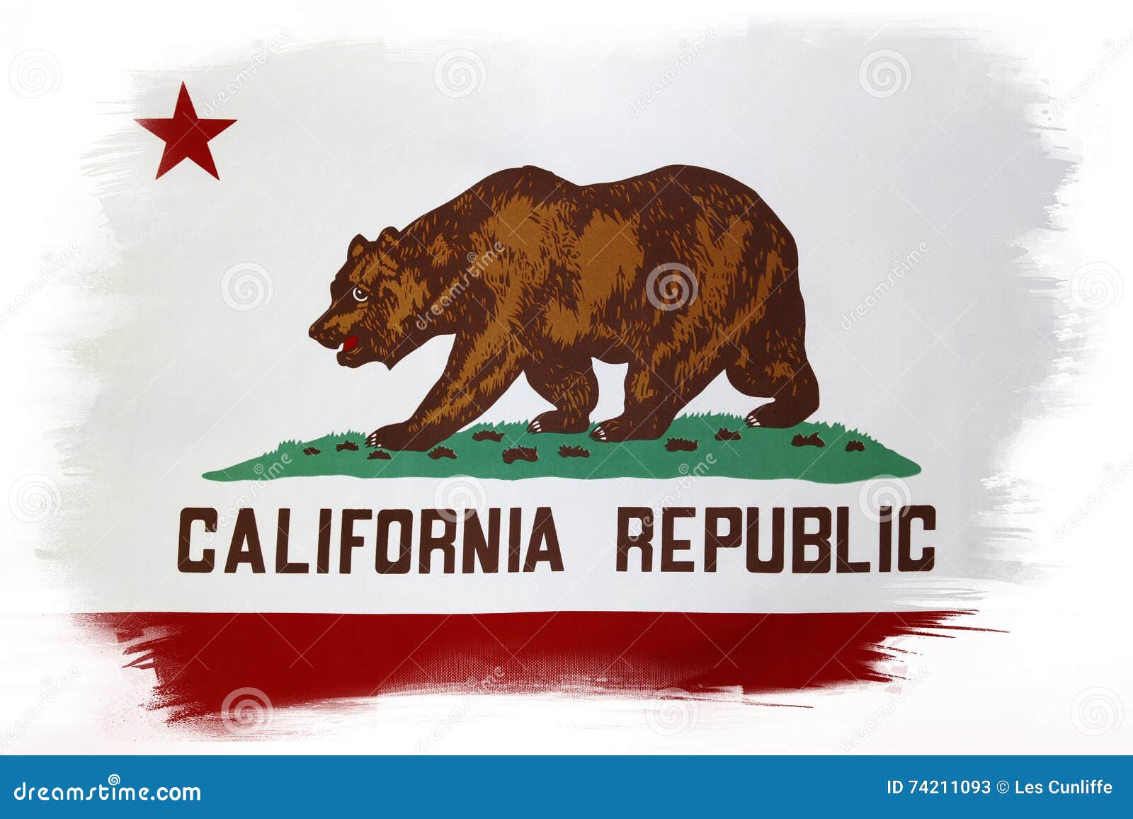 Bandera de California imagen de archivo. Imagen de pintado - 74211093