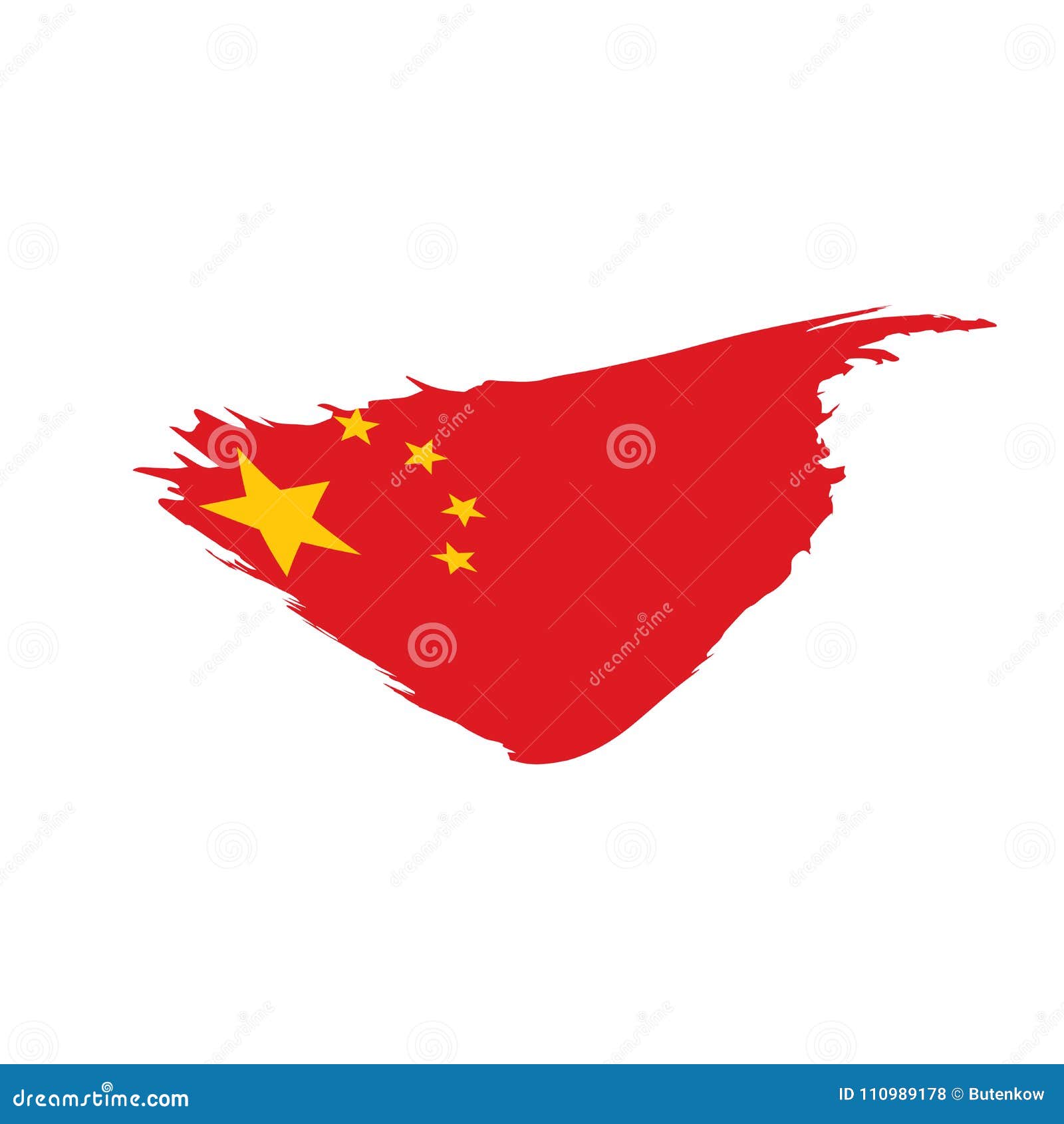 Bandera De China, Ejemplo Del Vector Ilustración del Vector ...