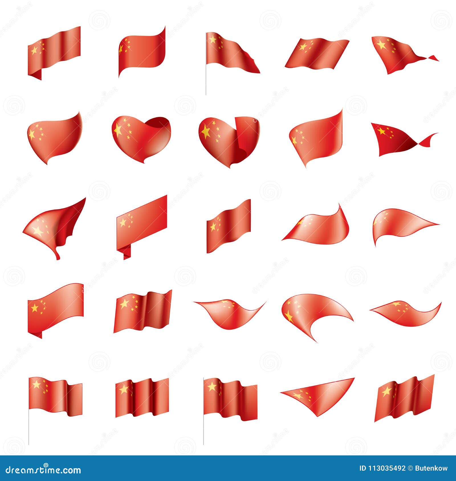 Bandera De China, Ejemplo Del Vector Ilustración del Vector ...