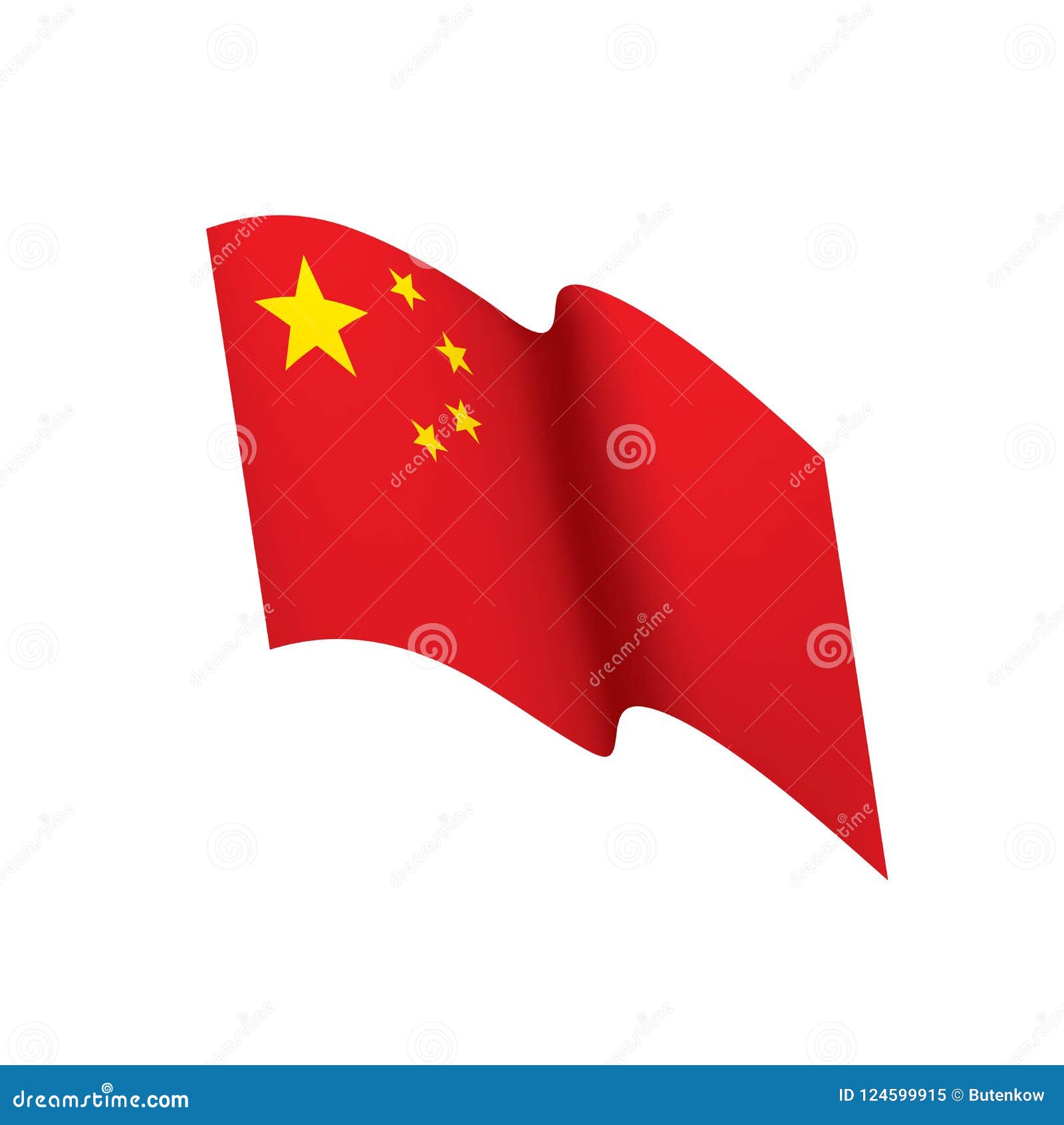 Bandera De China, Ejemplo Del Vector Ilustración del Vector ...