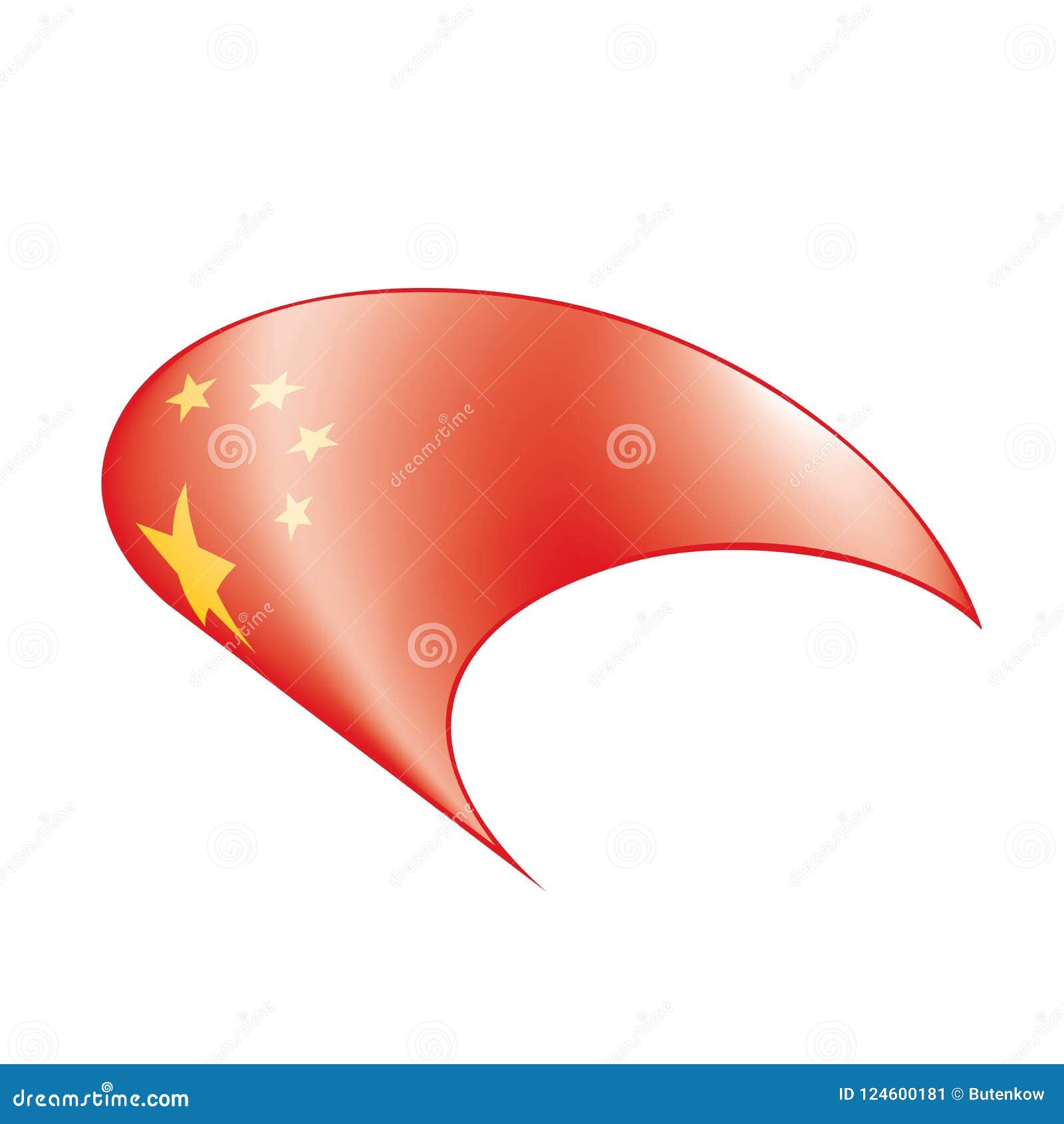 Bandera De China, Ejemplo Del Vector Ilustración del Vector ...