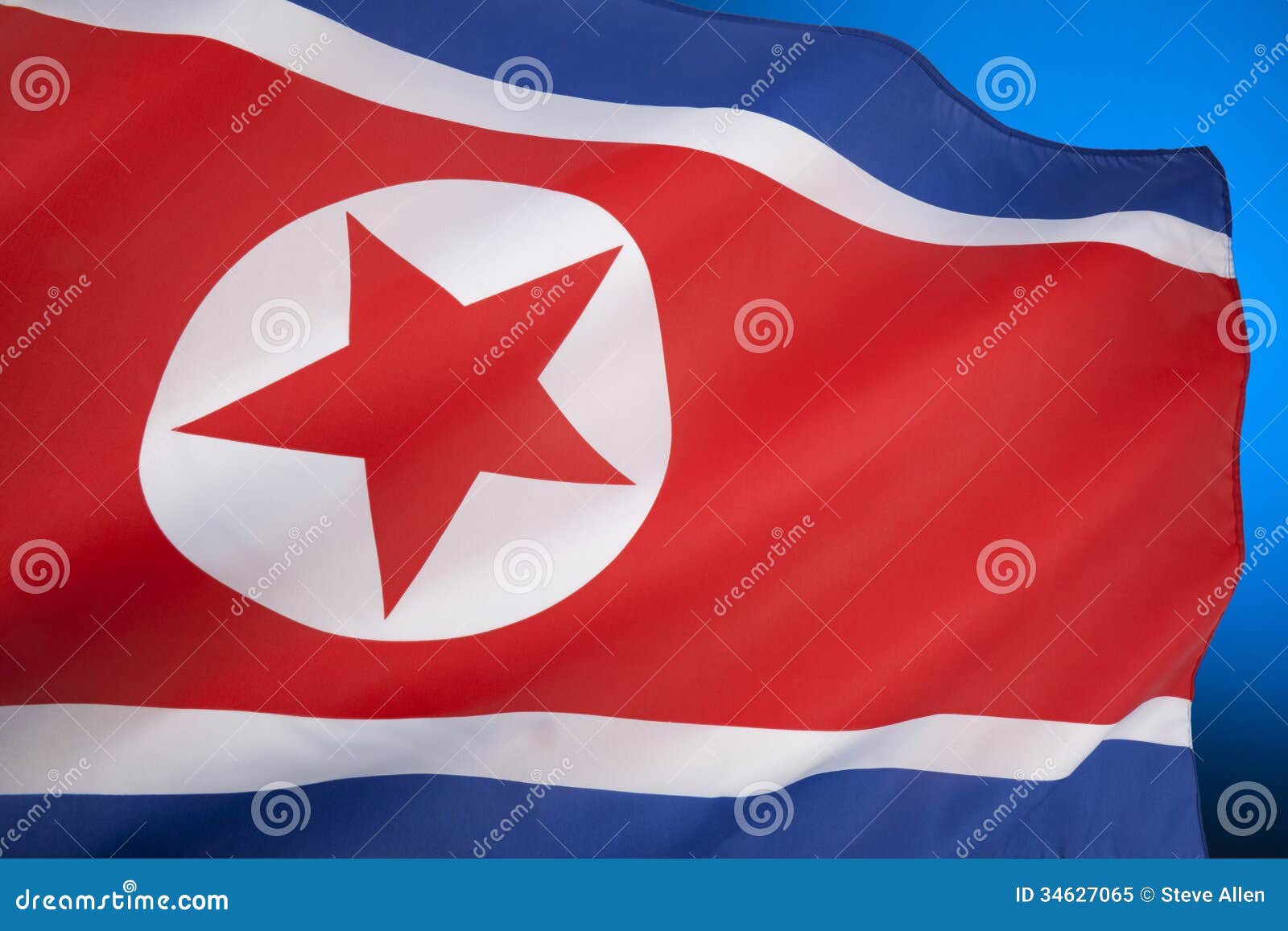 Bandera de Corea del Norte imagen de archivo. Imagen de norte - 34627065