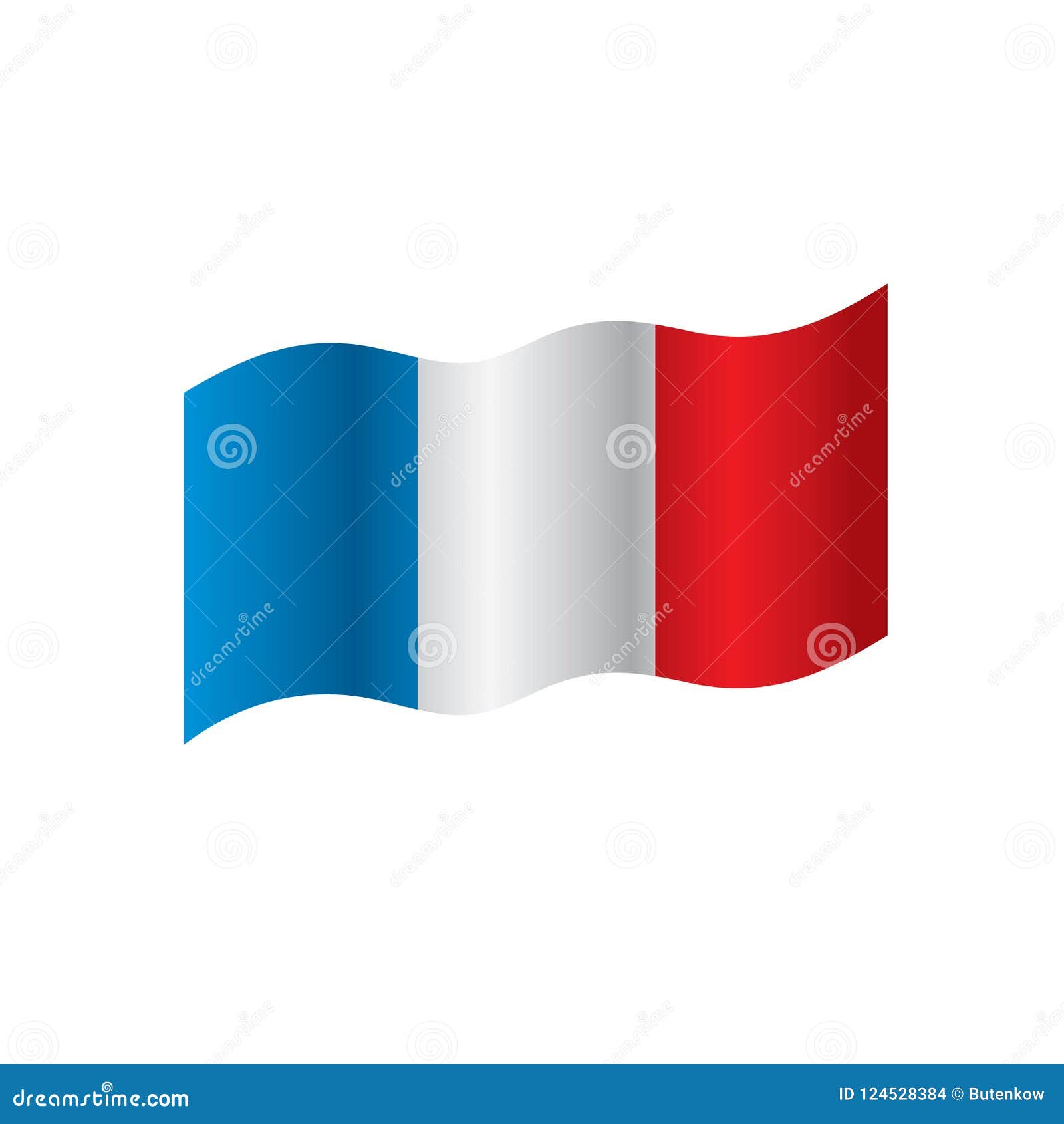 Bandera De Francia, Ejemplo Del Vector Ilustración del Vector ...