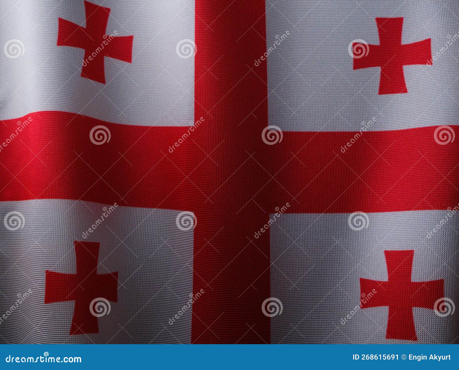 Bandera de georgia imagen de archivo. Imagen de textil - 268615691