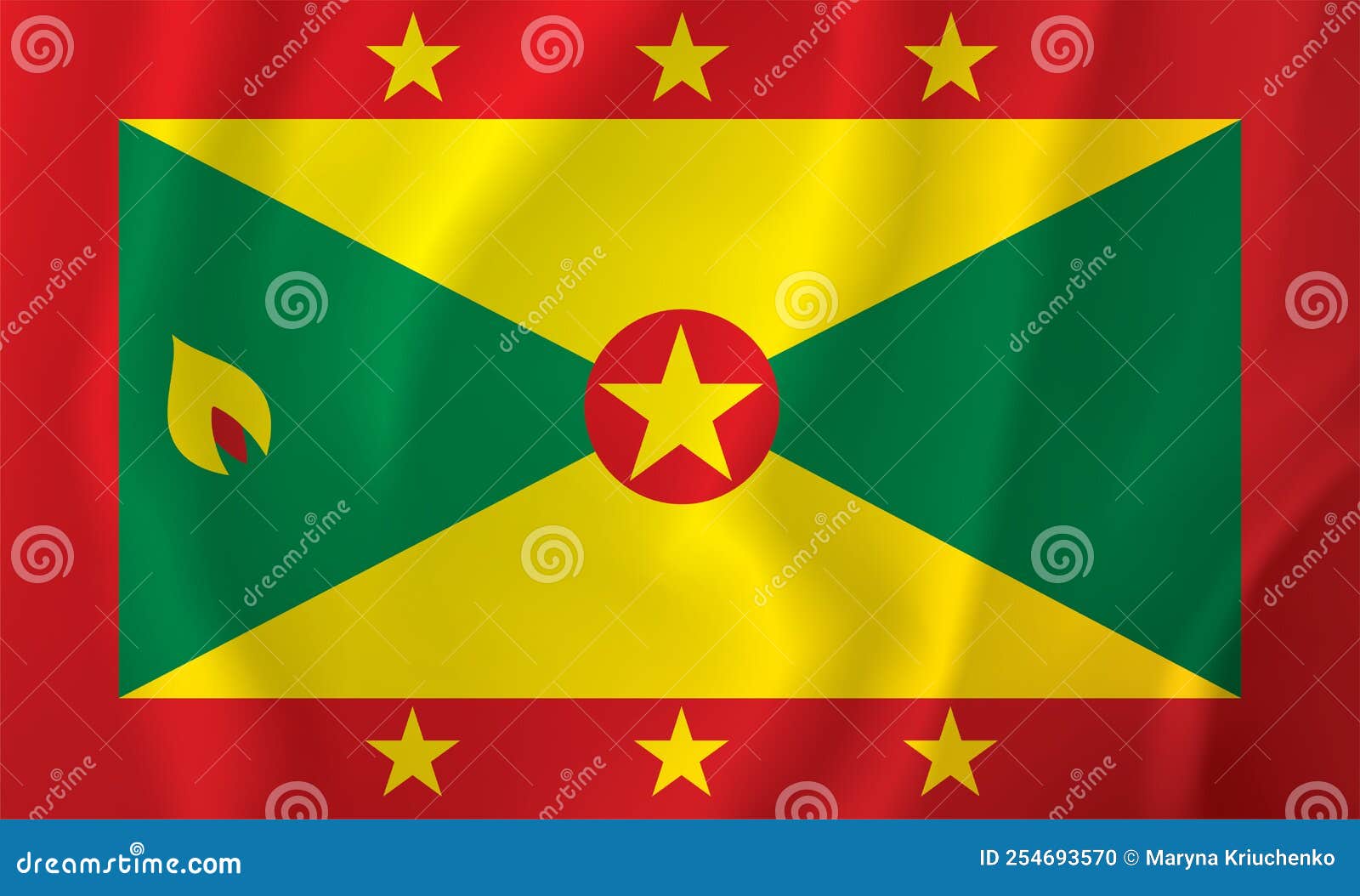 Bandera De Granada. Dibujo Vectorial Ilustración del Vector ...