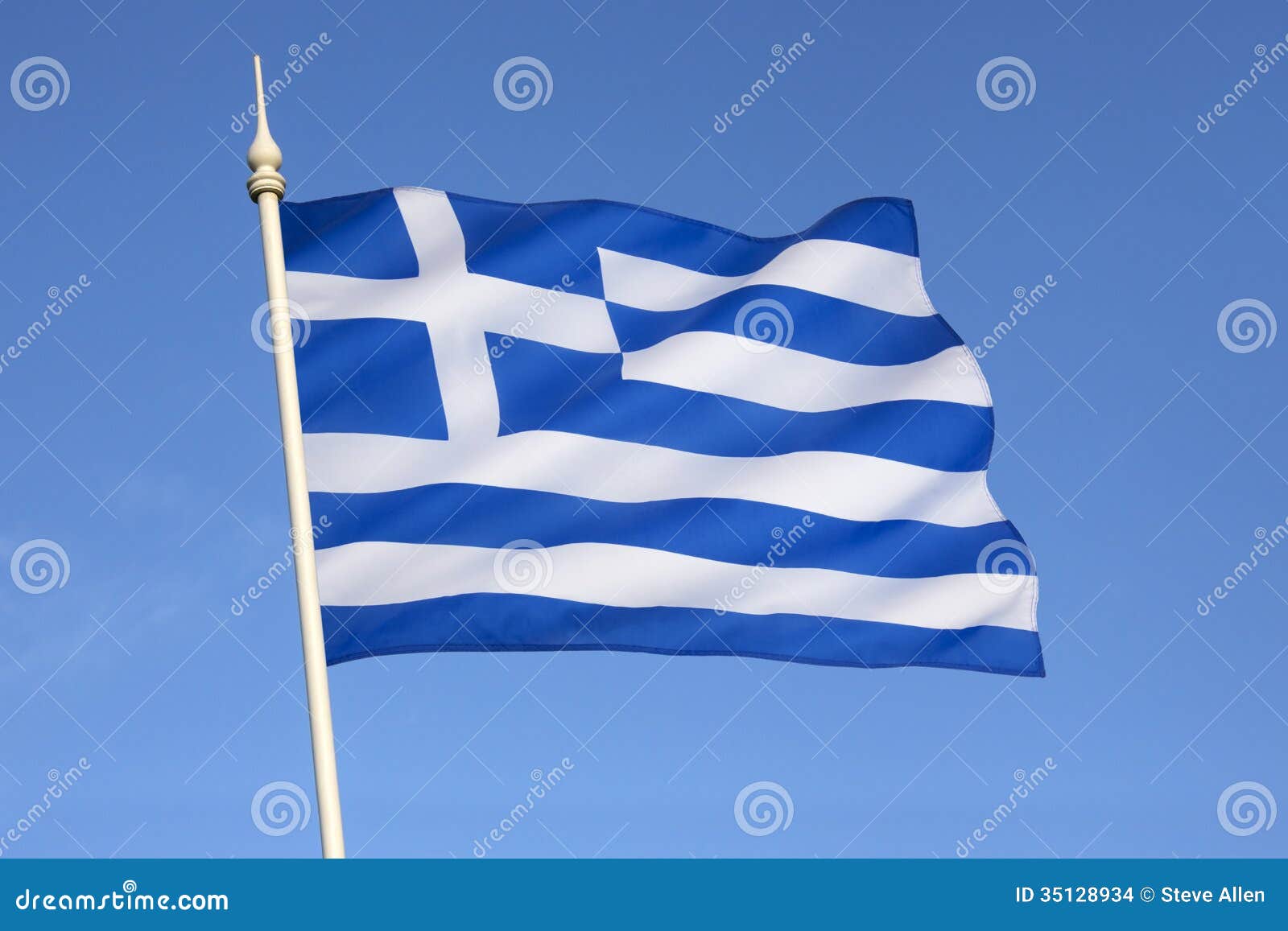 Bandera De Grecia - Europa Imagenes de archivo - Imagen: 35128934