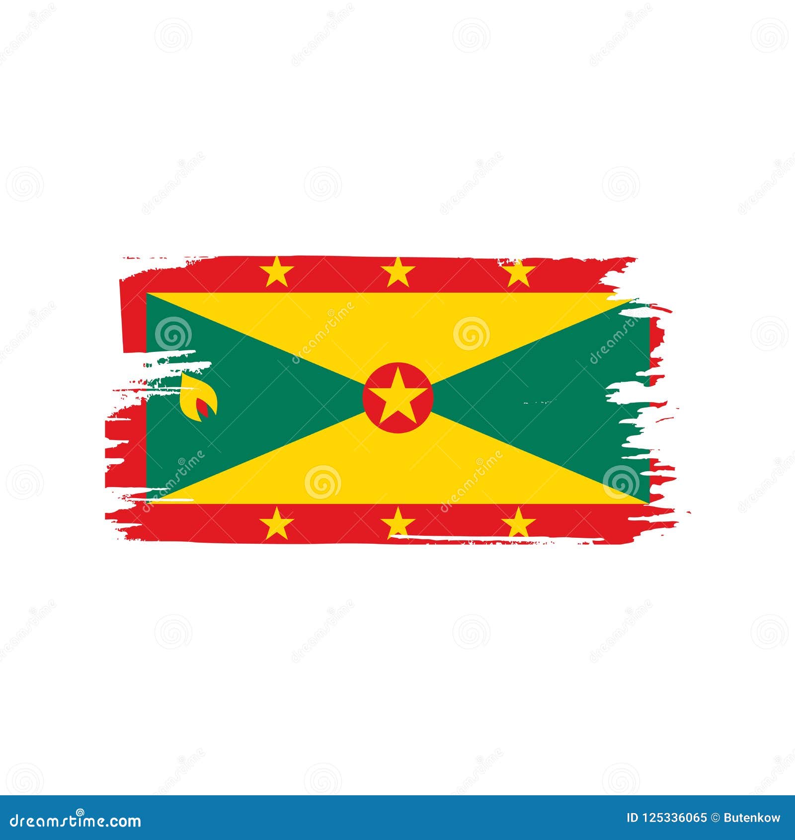 Bandera De Grenada, Ejemplo Del Vector Ilustración del Vector ...