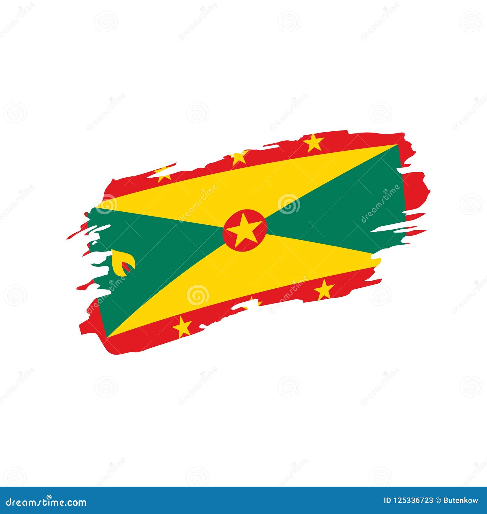 Bandera De Grenada, Ejemplo Del Vector Ilustración del Vector ...
