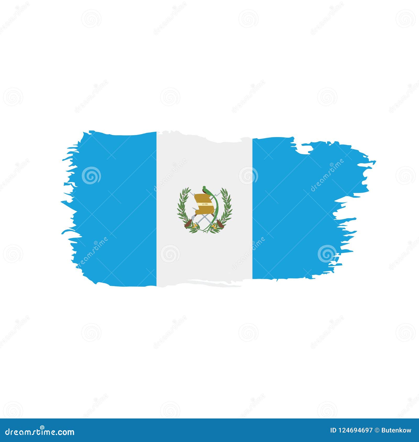 Bandera De Guatemala, Ejemplo Del Vector Ilustración del Vector ...