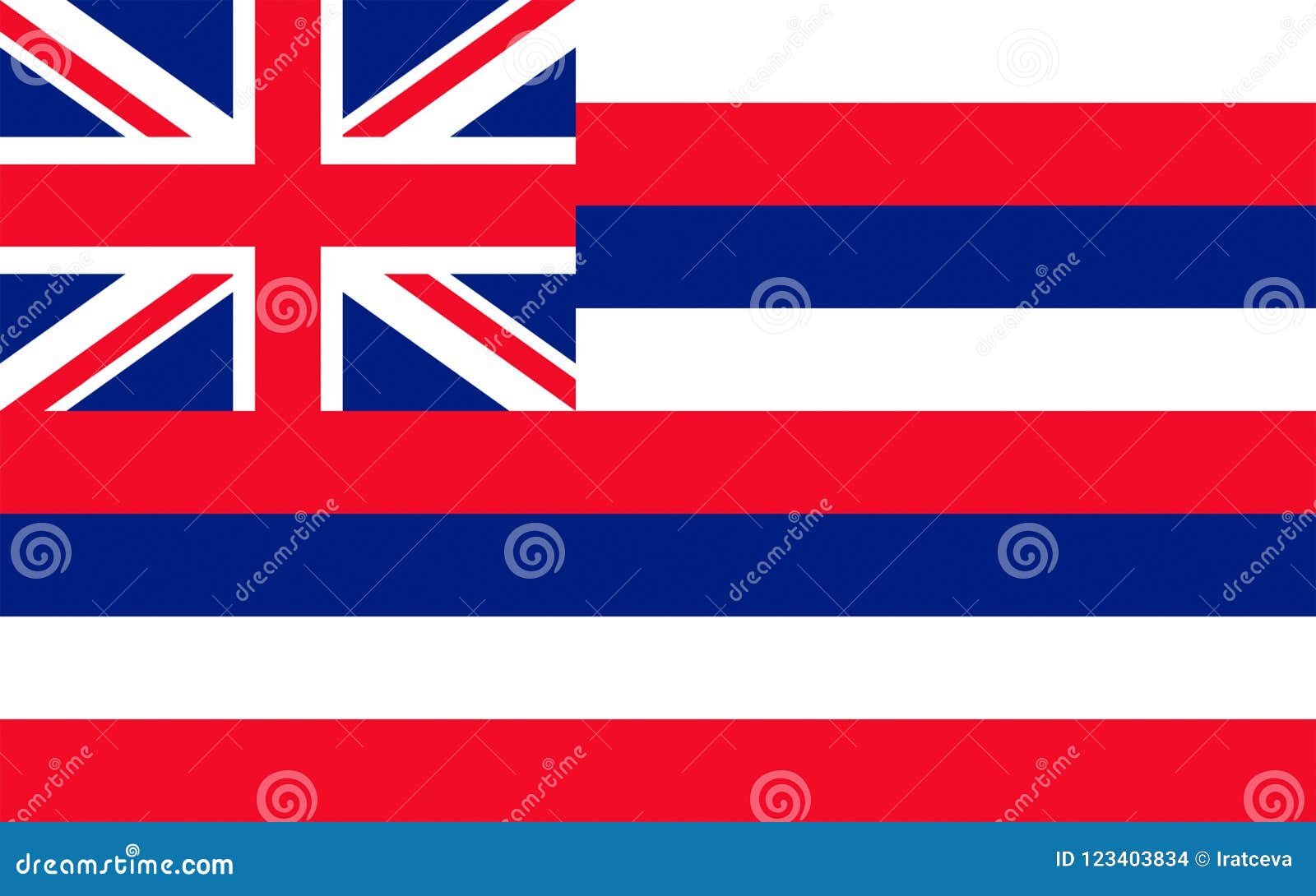 Bandera De Hawaii, Los E.E.U.U. Foto de archivo - Imagen de ...