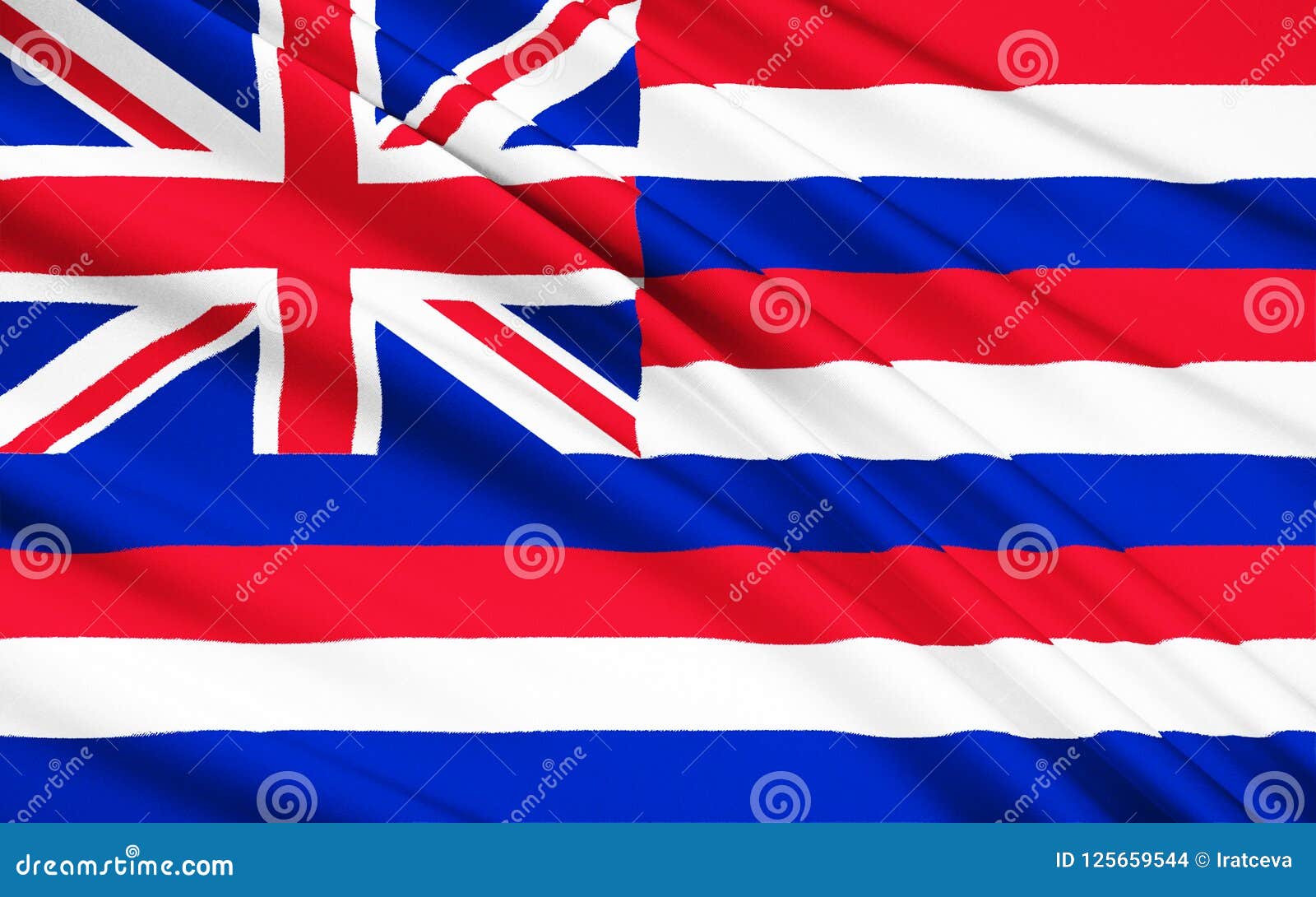 Bandera De Hawaii Los E.E.U.U., Honolulu - Polinesia Stock de ...