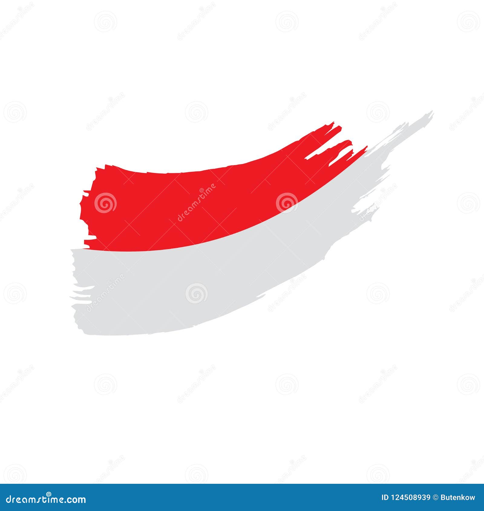 Bandera De Indonesia, Ejemplo Del Vector Ilustración del Vector ...