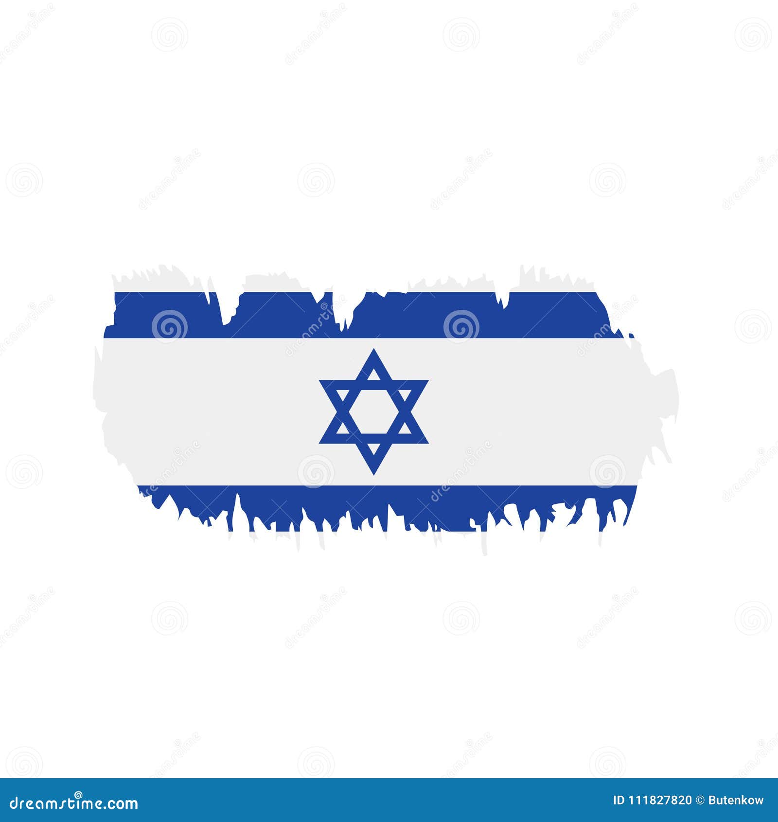 Bandera De Israel, Ejemplo Del Vector Ilustración del Vector ...