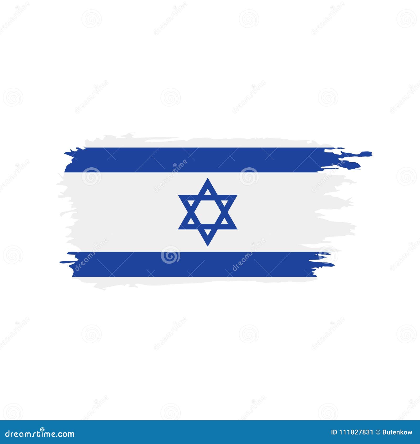 Bandera De Israel, Ejemplo Del Vector Ilustración del Vector ...