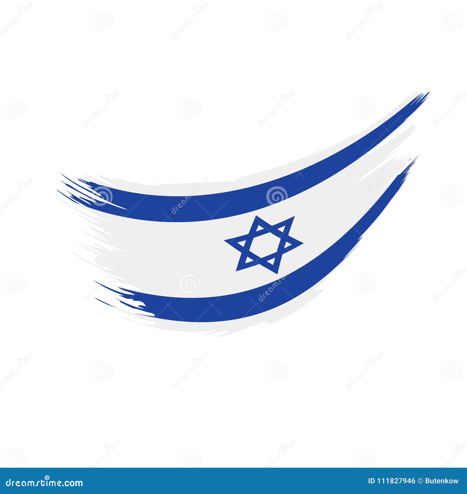 Bandera De Israel, Ejemplo Del Vector Ilustración del Vector ...
