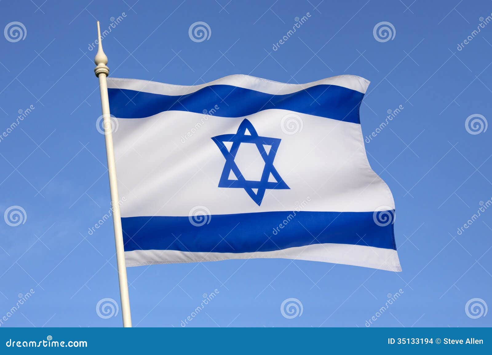 Bandera De Israel - Estrella De David Foto de archivo - Imagen de ...