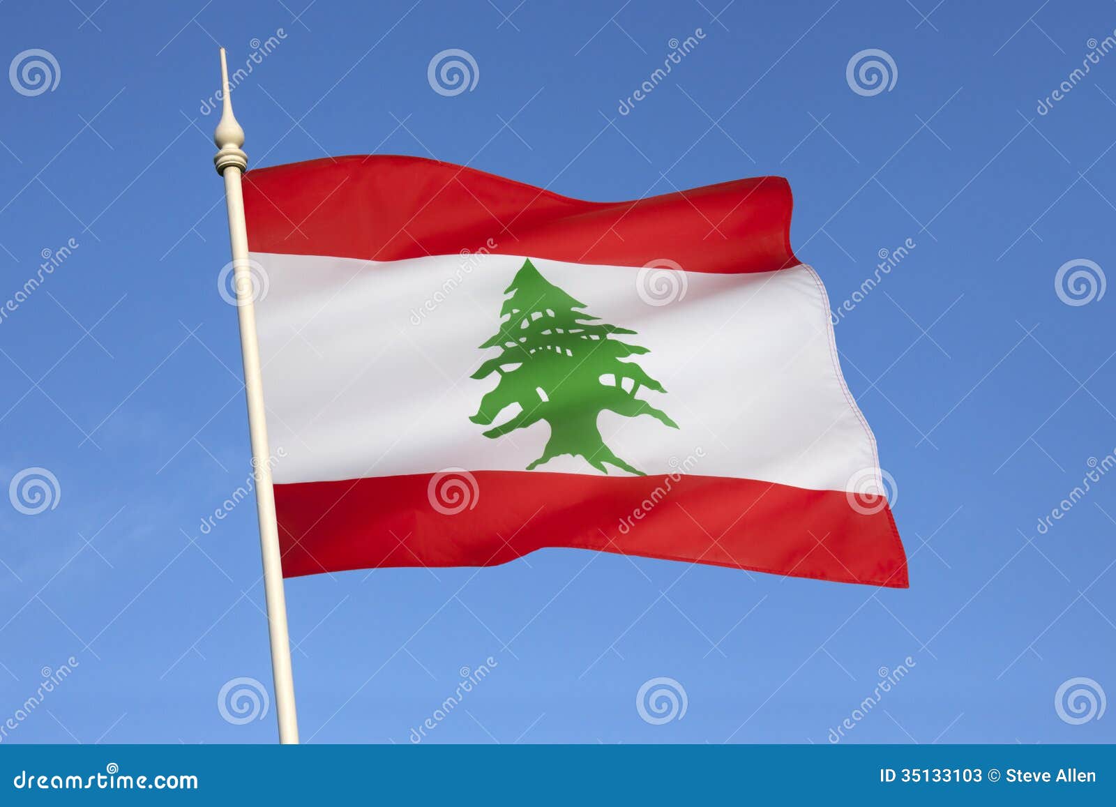 Bandera De Líbano - Oriente Medio Imagen de archivo - Imagen de ...