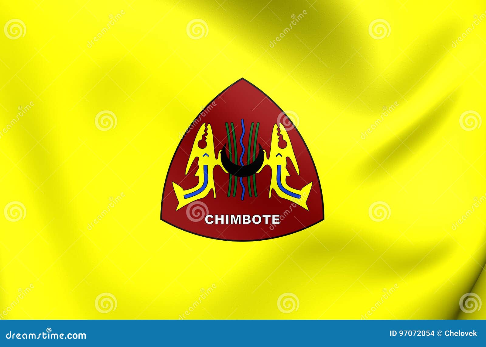 Bandera De La Ciudad De Chimbote, Perú Stock de ilustración - Ilustración de santa, indicador ...