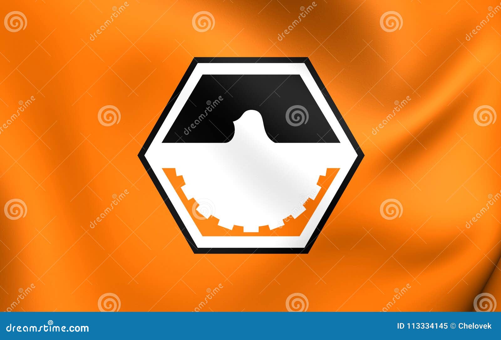 Bandera De La Ciudad De Divinopolis, El Brasil Stock de ilustración ...