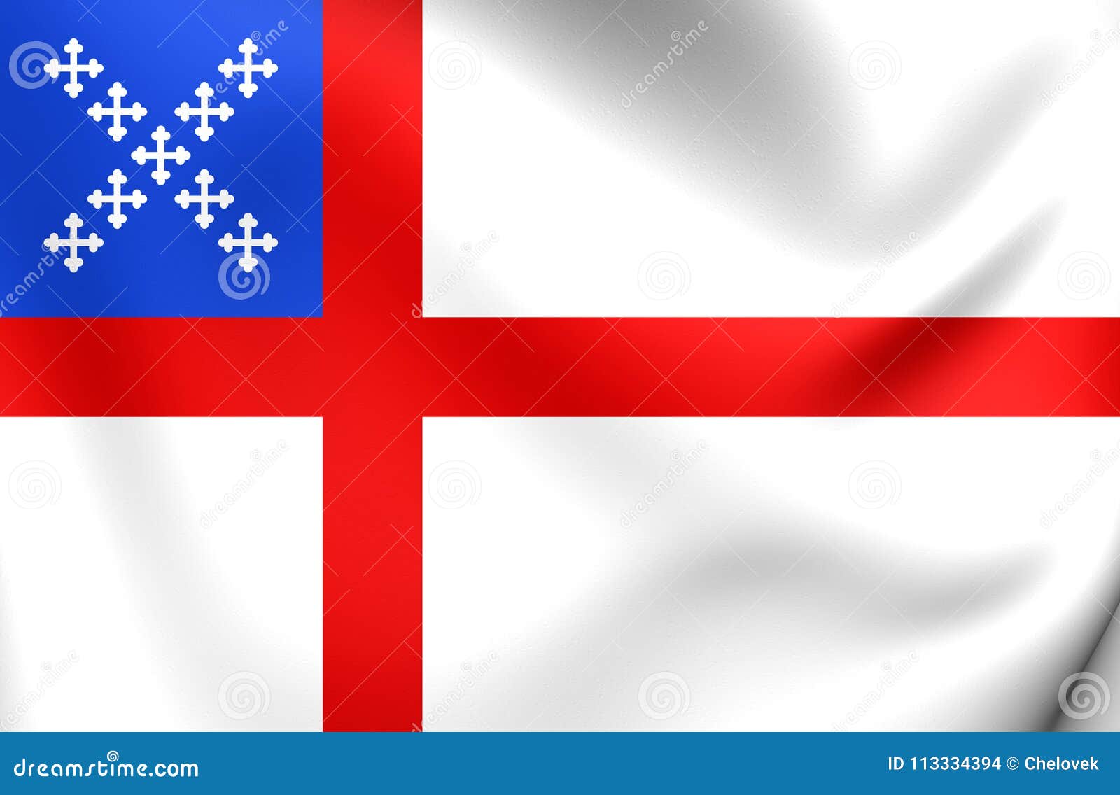 Bandera De La Iglesia Episcopal Stock de ilustración - Ilustración de ...