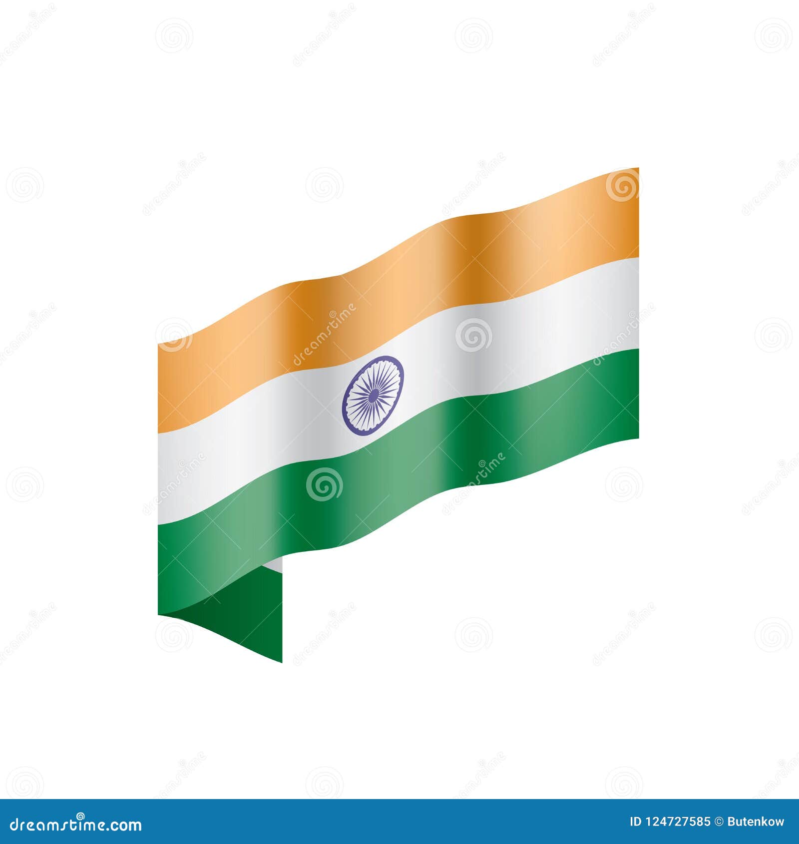 Bandera De La India, Ejemplo Del Vector Ilustración del Vector ...