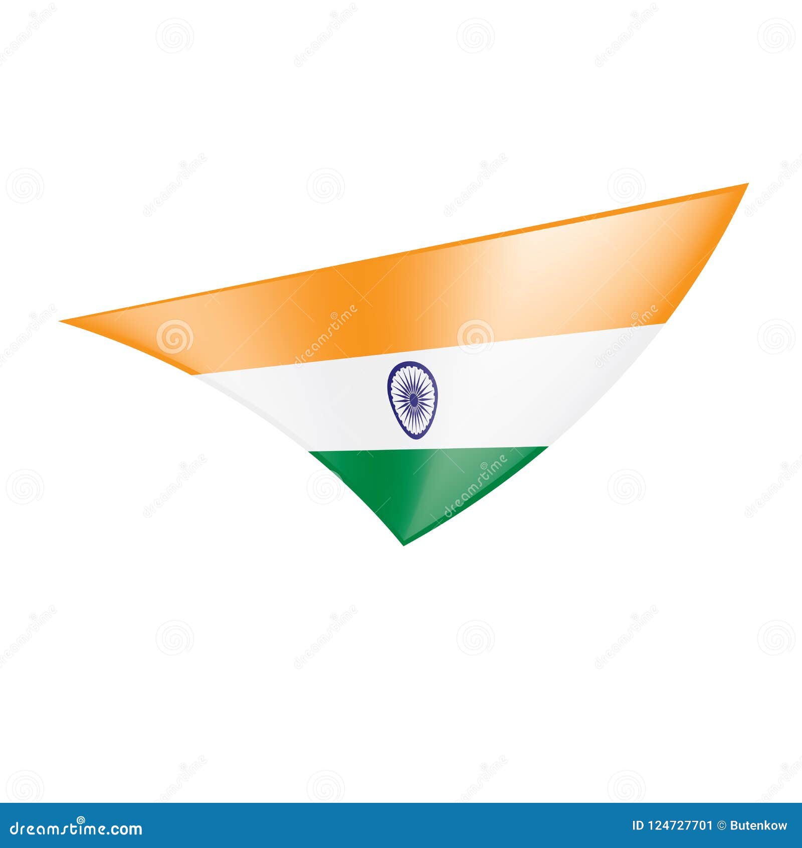 Bandera De La India, Ejemplo Del Vector Ilustración del Vector ...