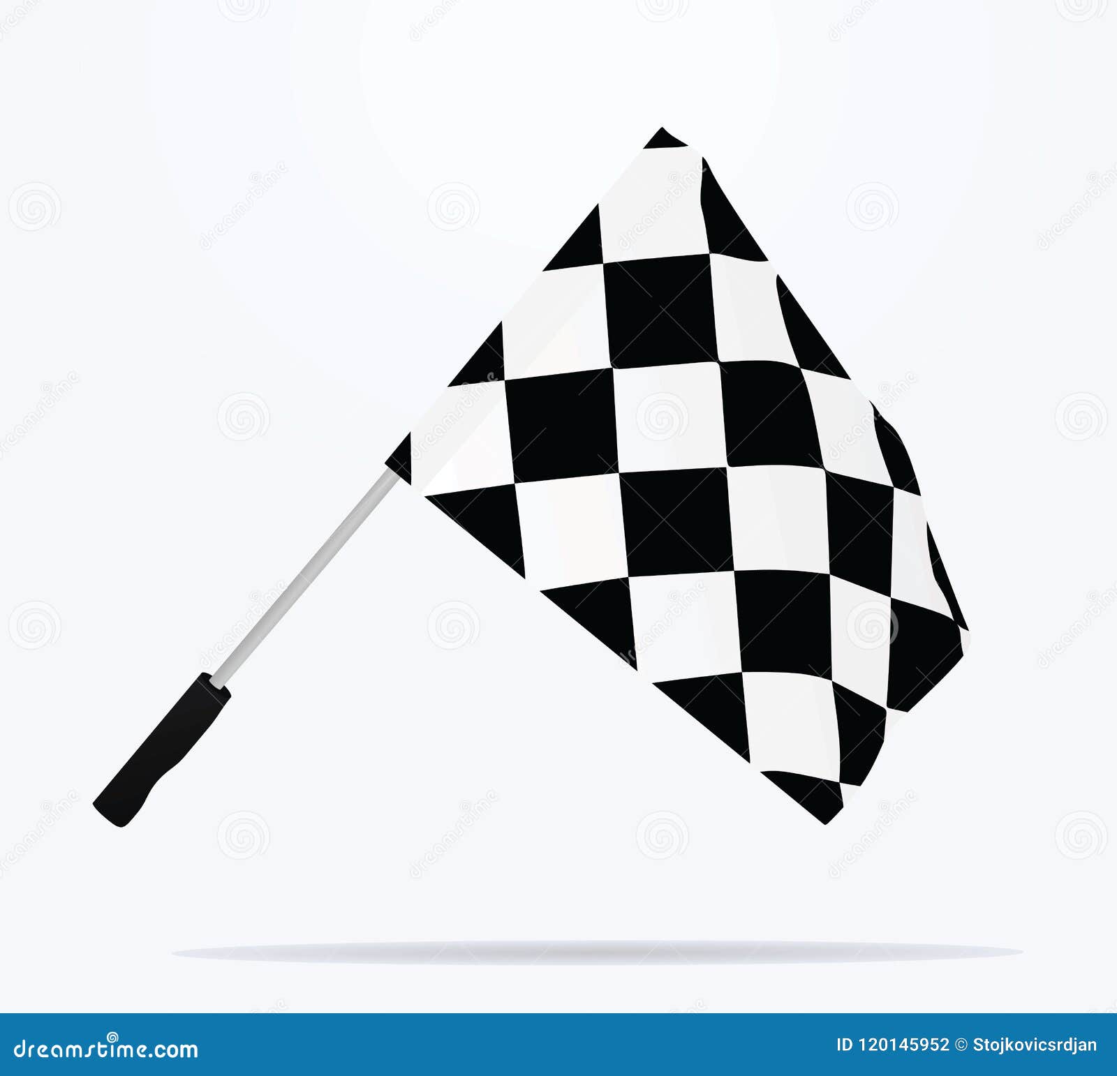 Bandera de la meta ilustración del vector. Ilustración de muestra ...