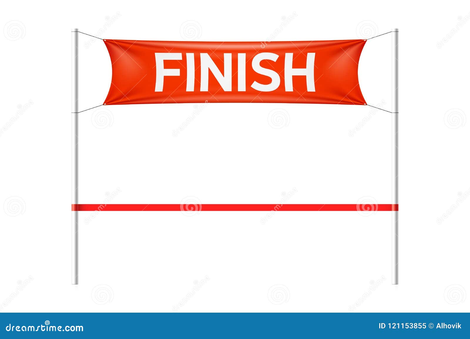 Bandera de la meta ilustración del vector. Ilustración de deporte ...