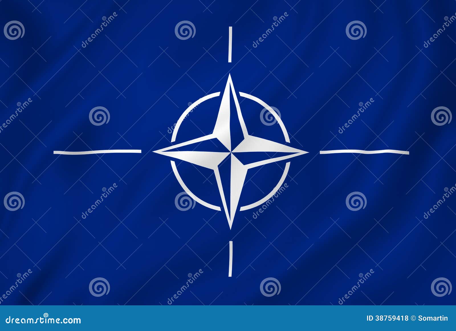 Bandera de la OTAN stock de ilustración. Ilustración de primer - 38759418