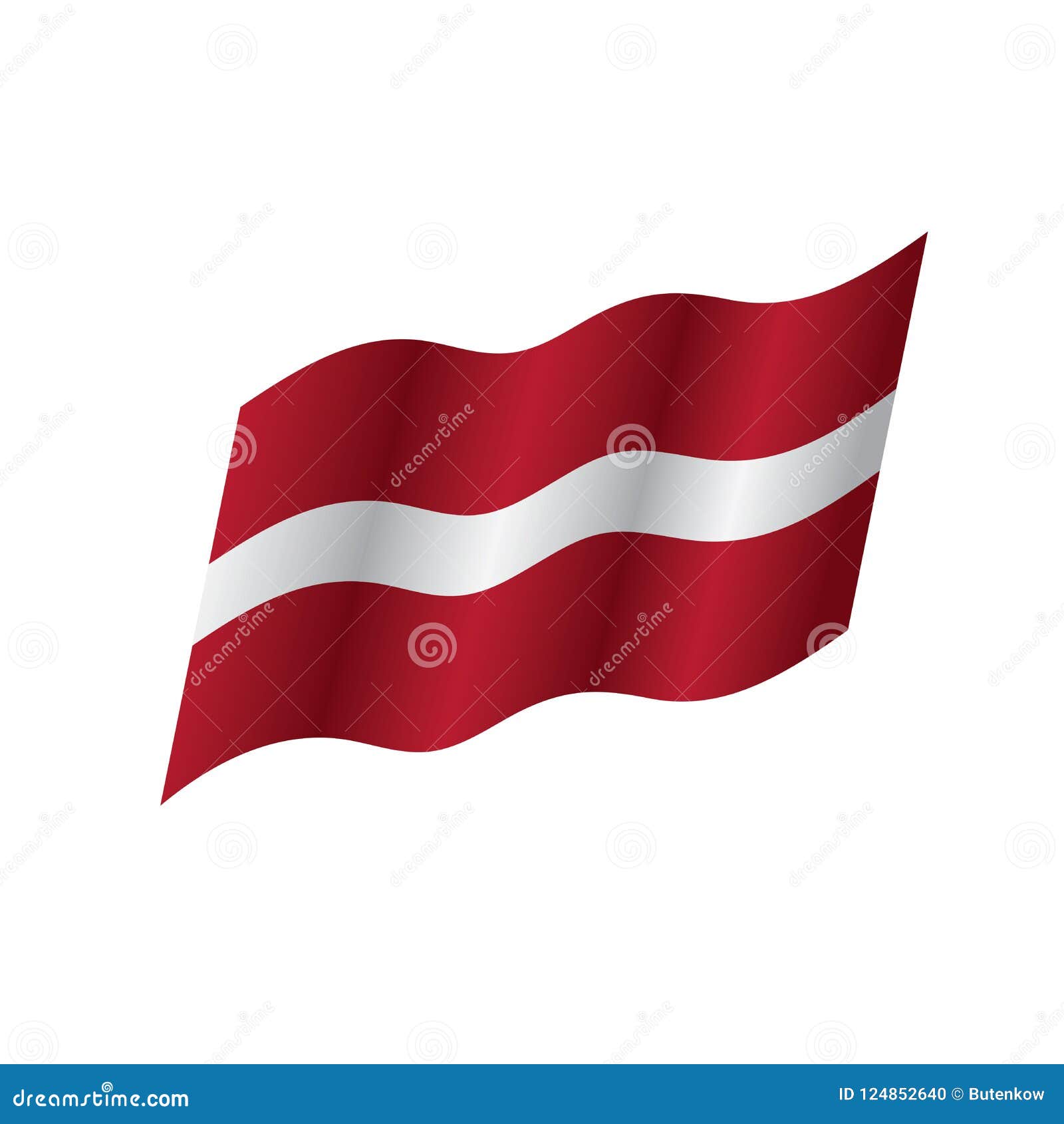 Bandera De Letonia, Ejemplo Del Vector Stock de ilustración ...