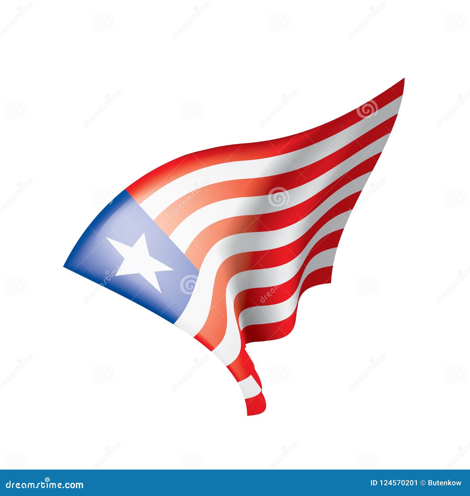 Bandera De Liberia, Ejemplo Del Vector Stock de ilustración ...