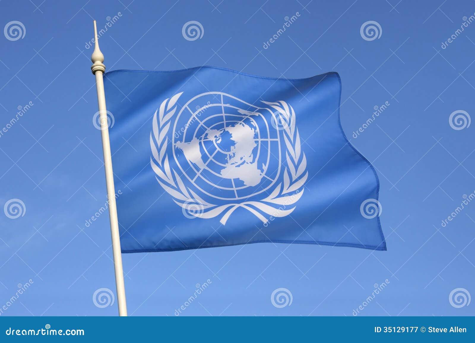 Bandera De Los Naciones Unidas Fotografía editorial - Imagen de ...