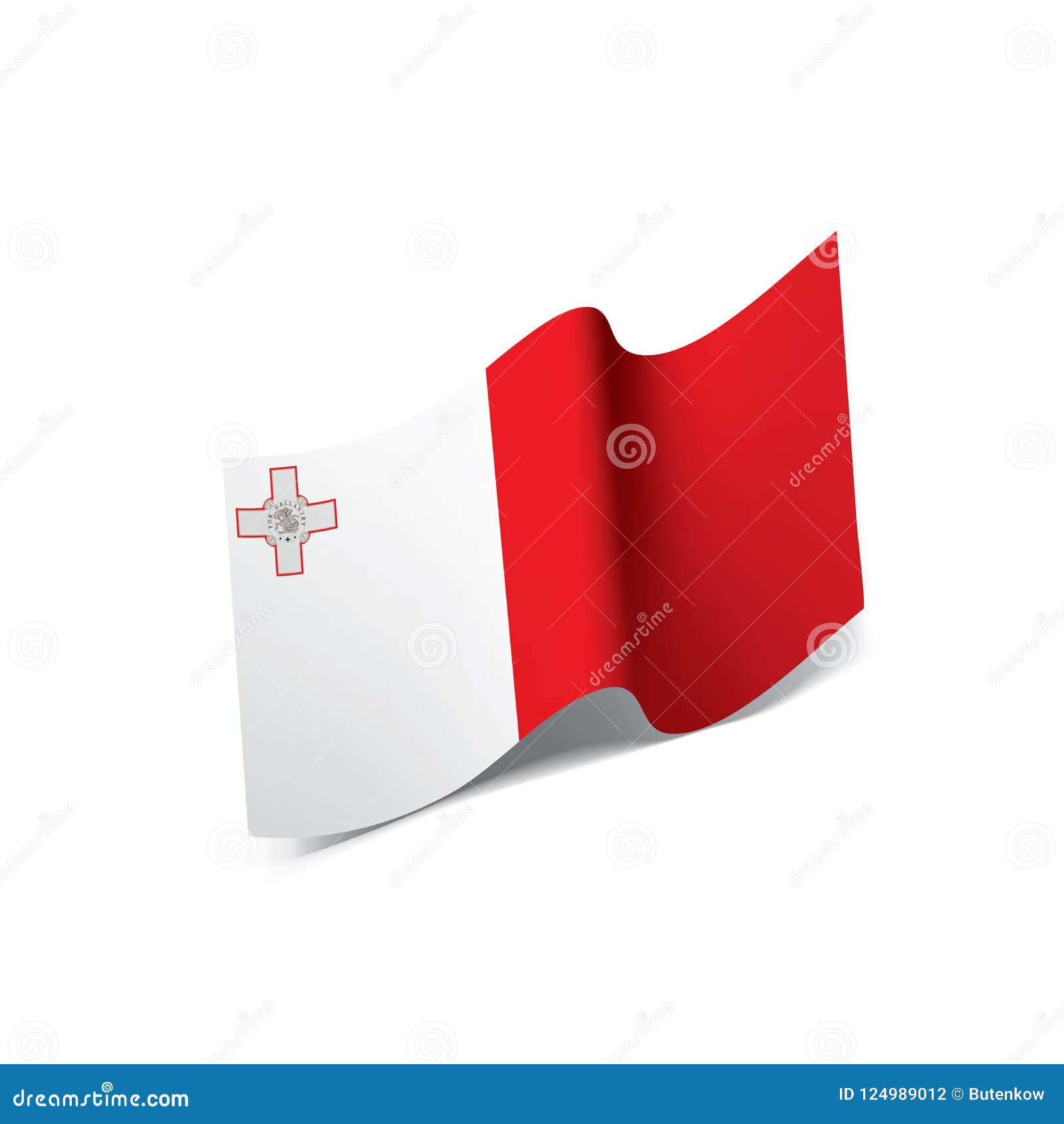 Bandera De Malta, Ejemplo Del Vector Stock de ilustración - Ilustración ...