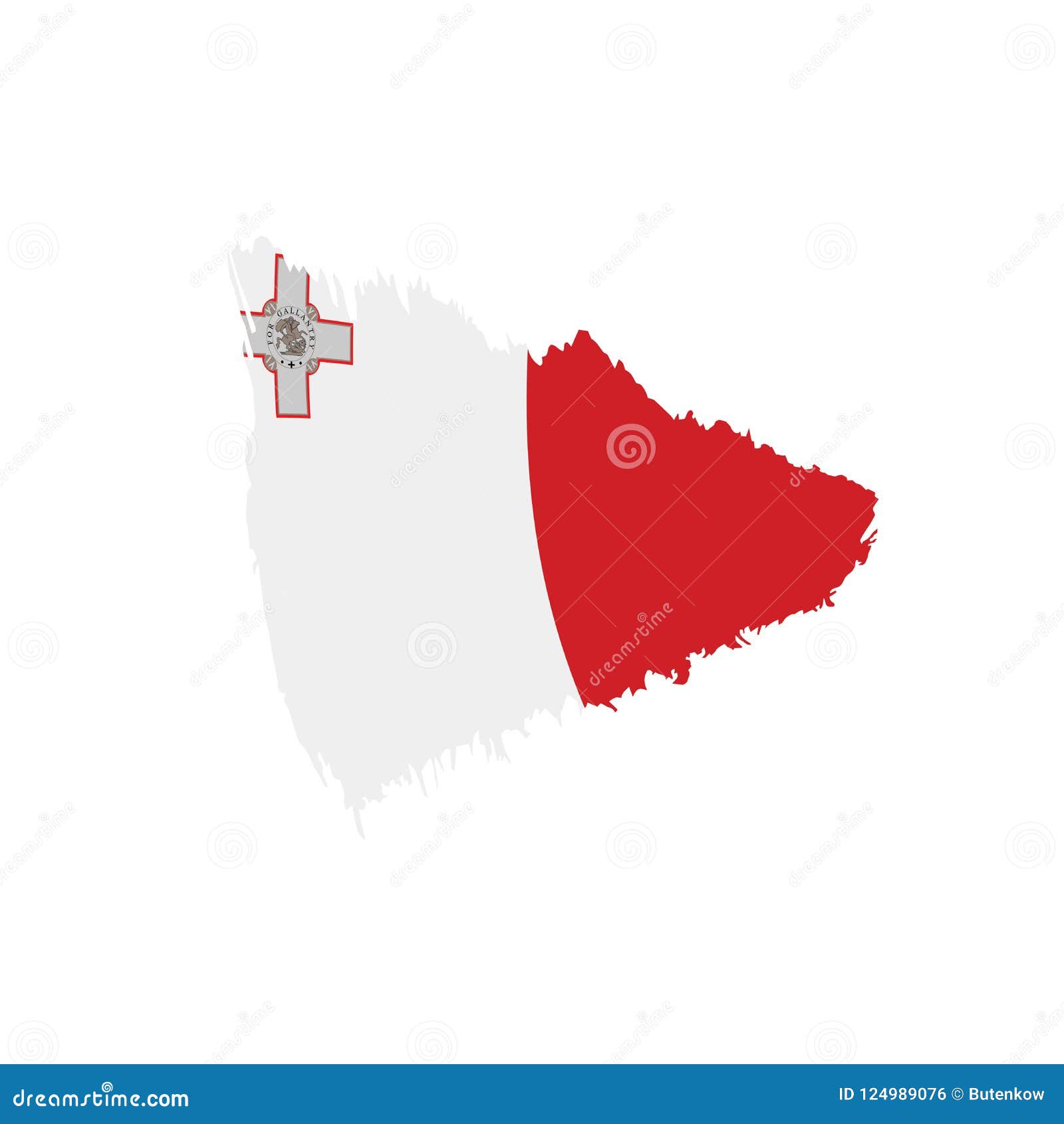 Bandera De Malta, Ejemplo Del Vector Stock de ilustración - Ilustración ...