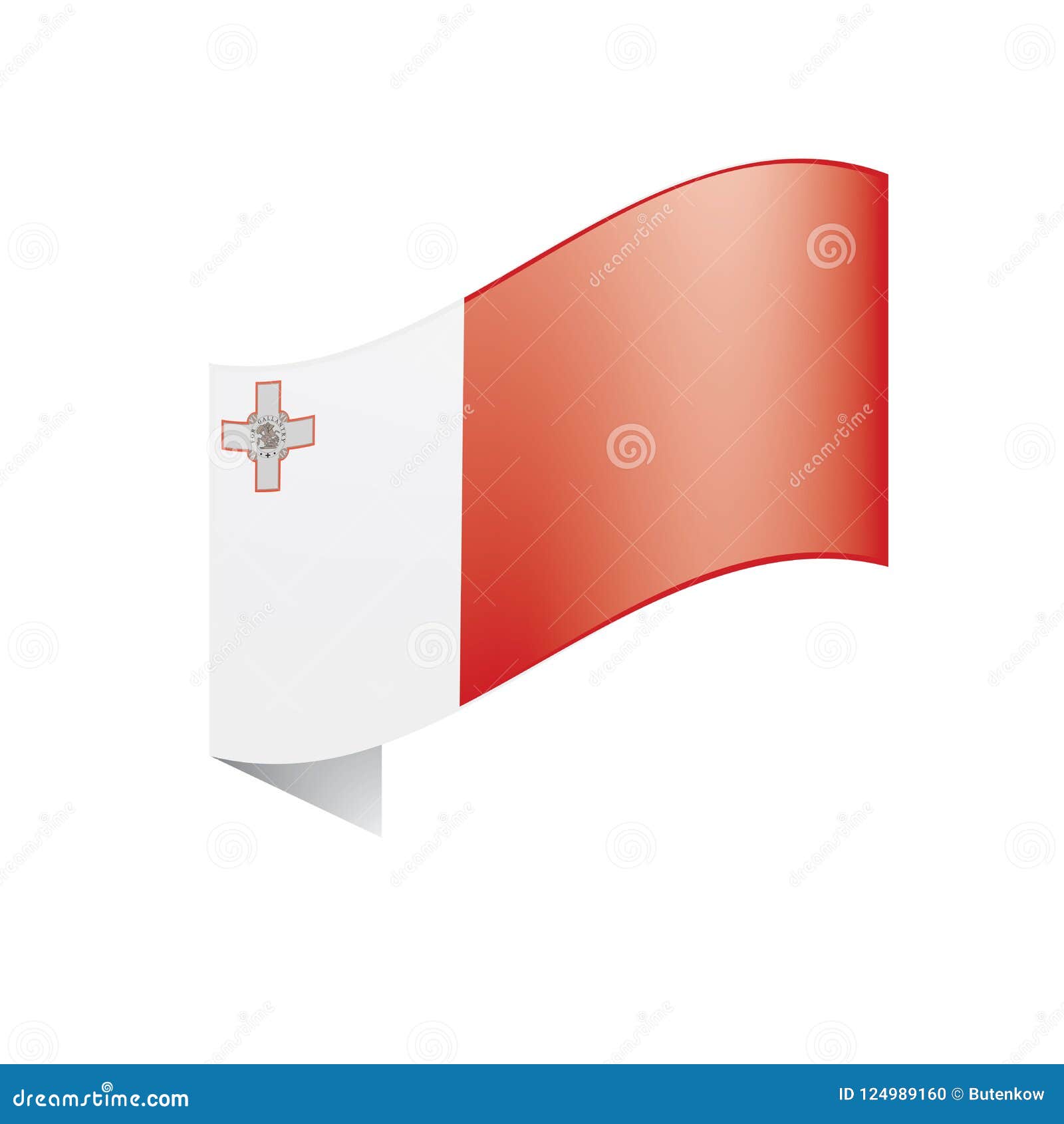 Bandera De Malta, Ejemplo Del Vector Stock de ilustración - Ilustración ...