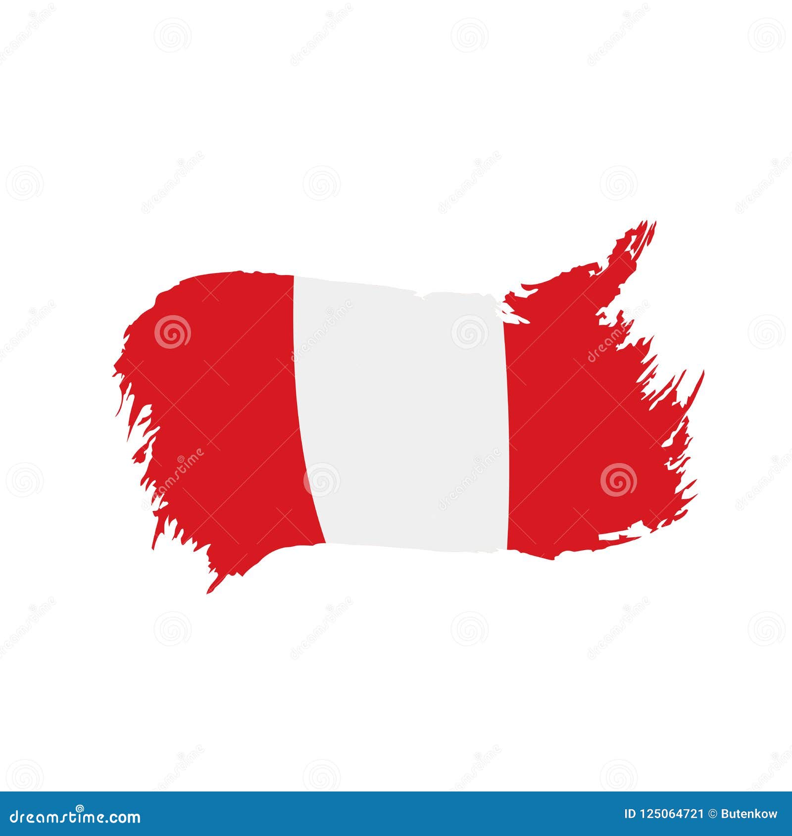 Bandera De Perú, Ejemplo Del Vector Stock de ilustración - Ilustración ...