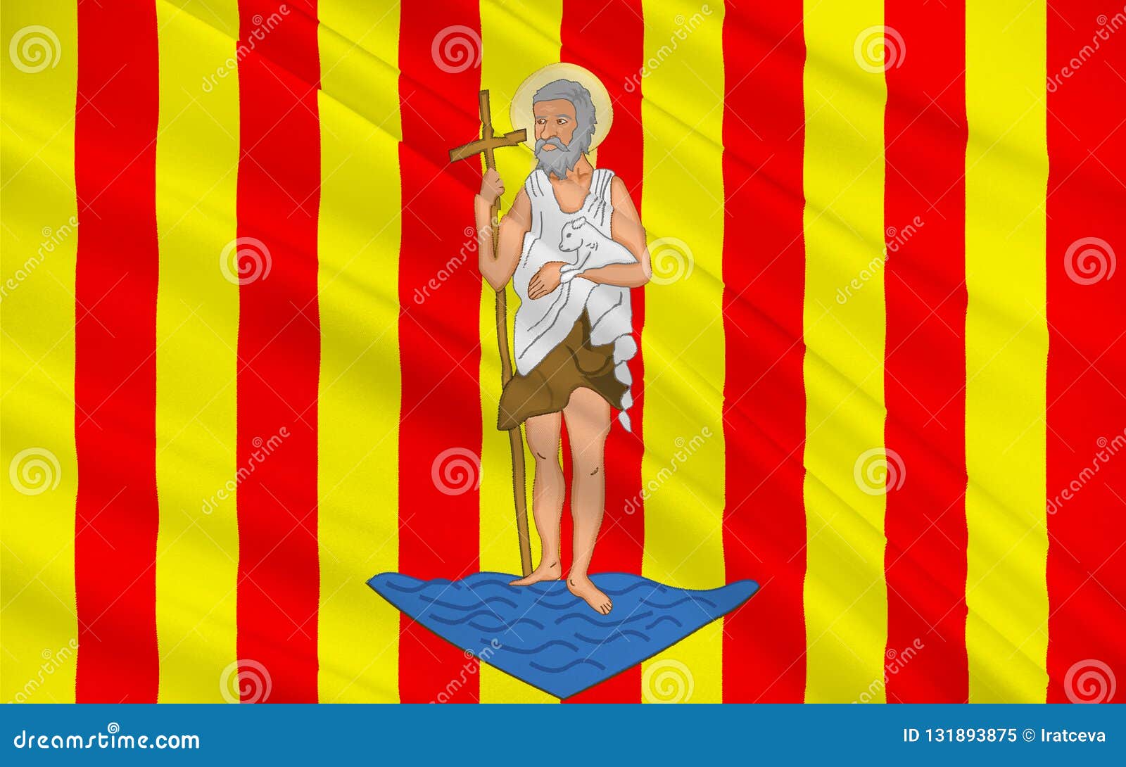 Bandera De Perpignan, Francia Imagen de archivo - Imagen de orientales ...