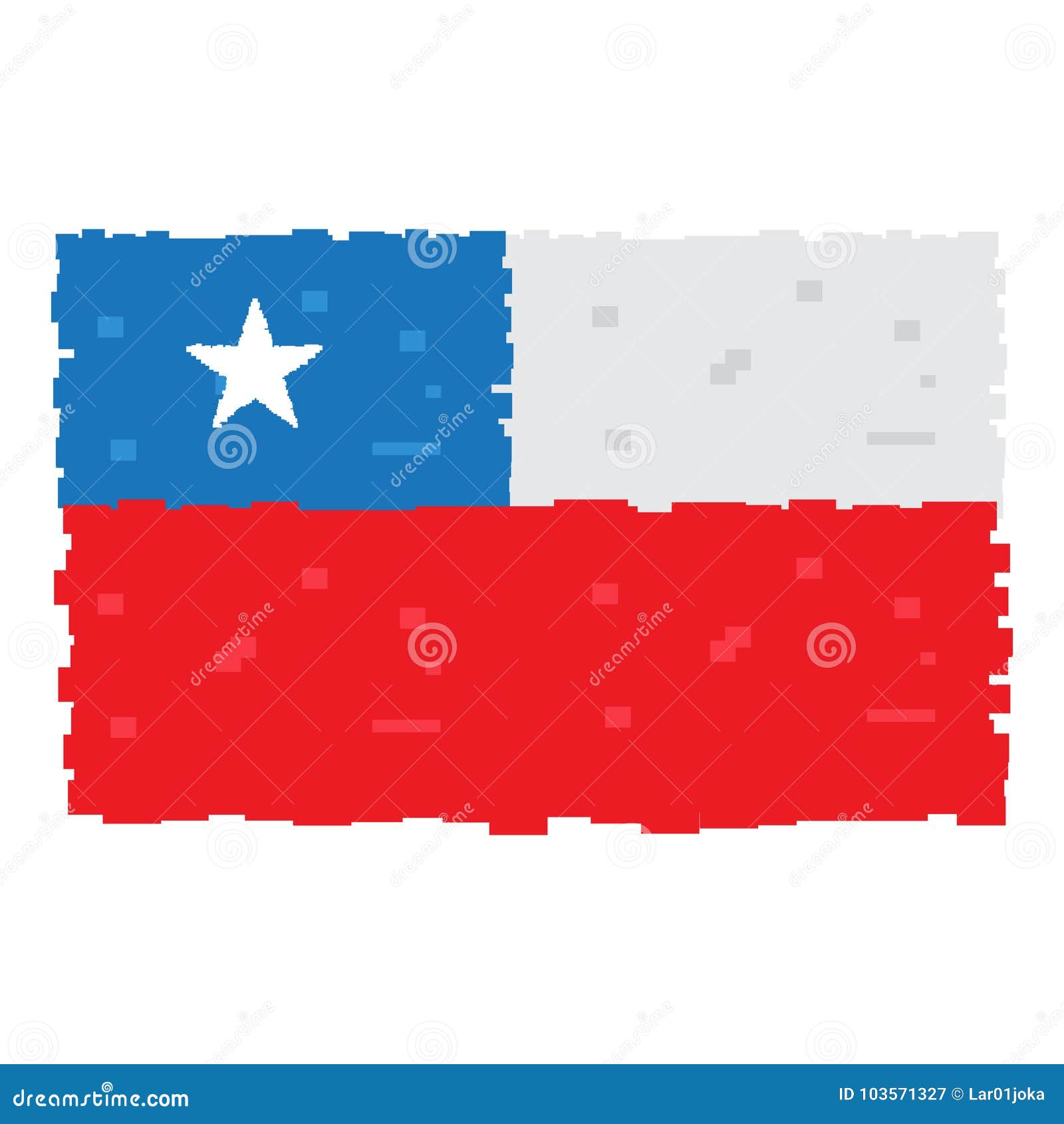 Bandera De Pixelated De Chile Ilustración del Vector - Ilustración de ...