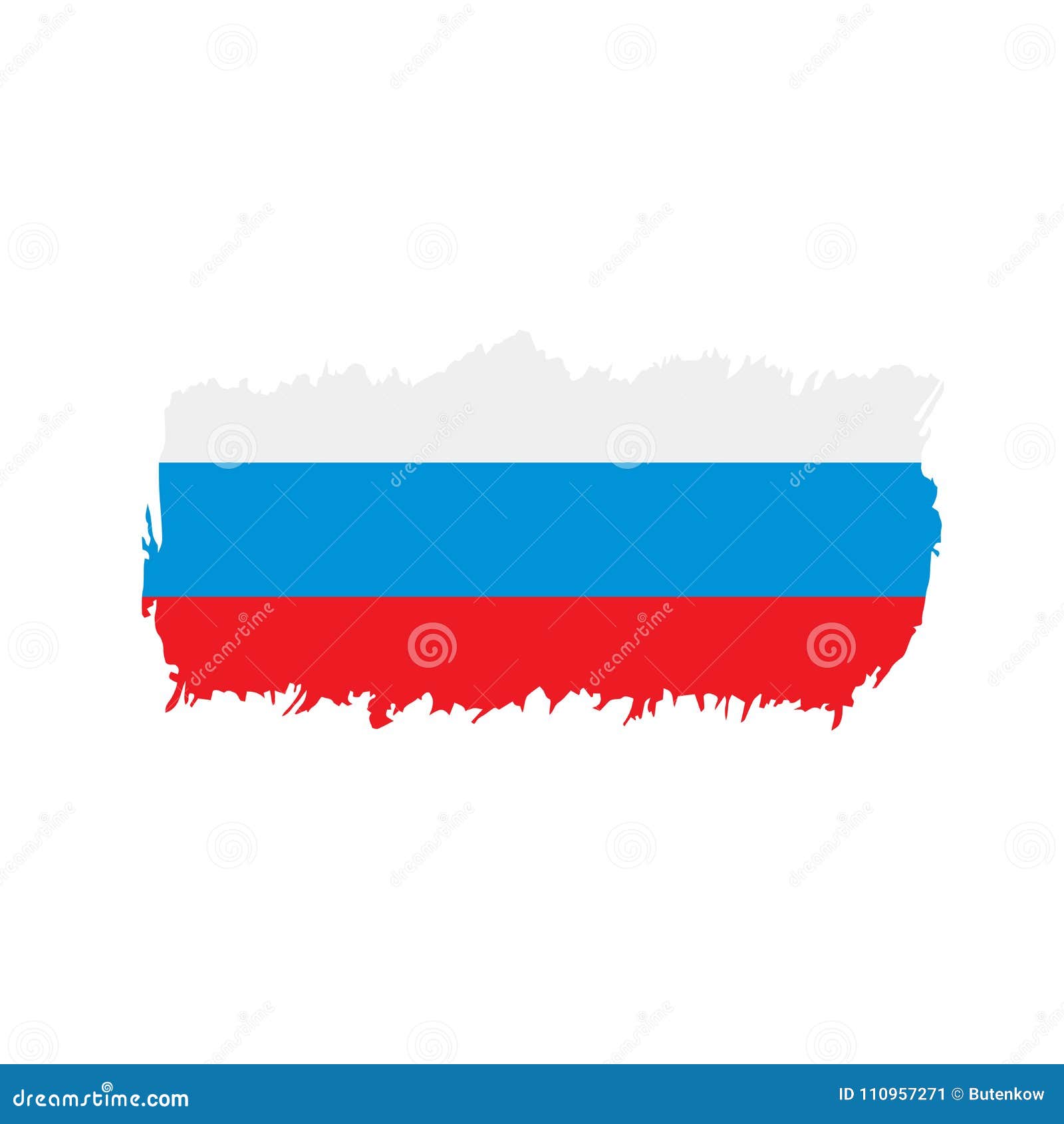 Bandera De Rusia, Ejemplo Del Vector Ilustración del Vector ...